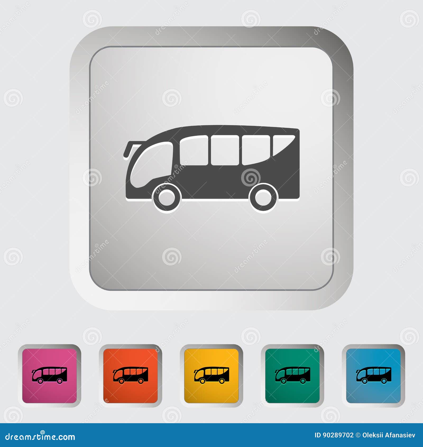 Icona del bus illustrazione vettoriale. Illustrazione di automobile ...