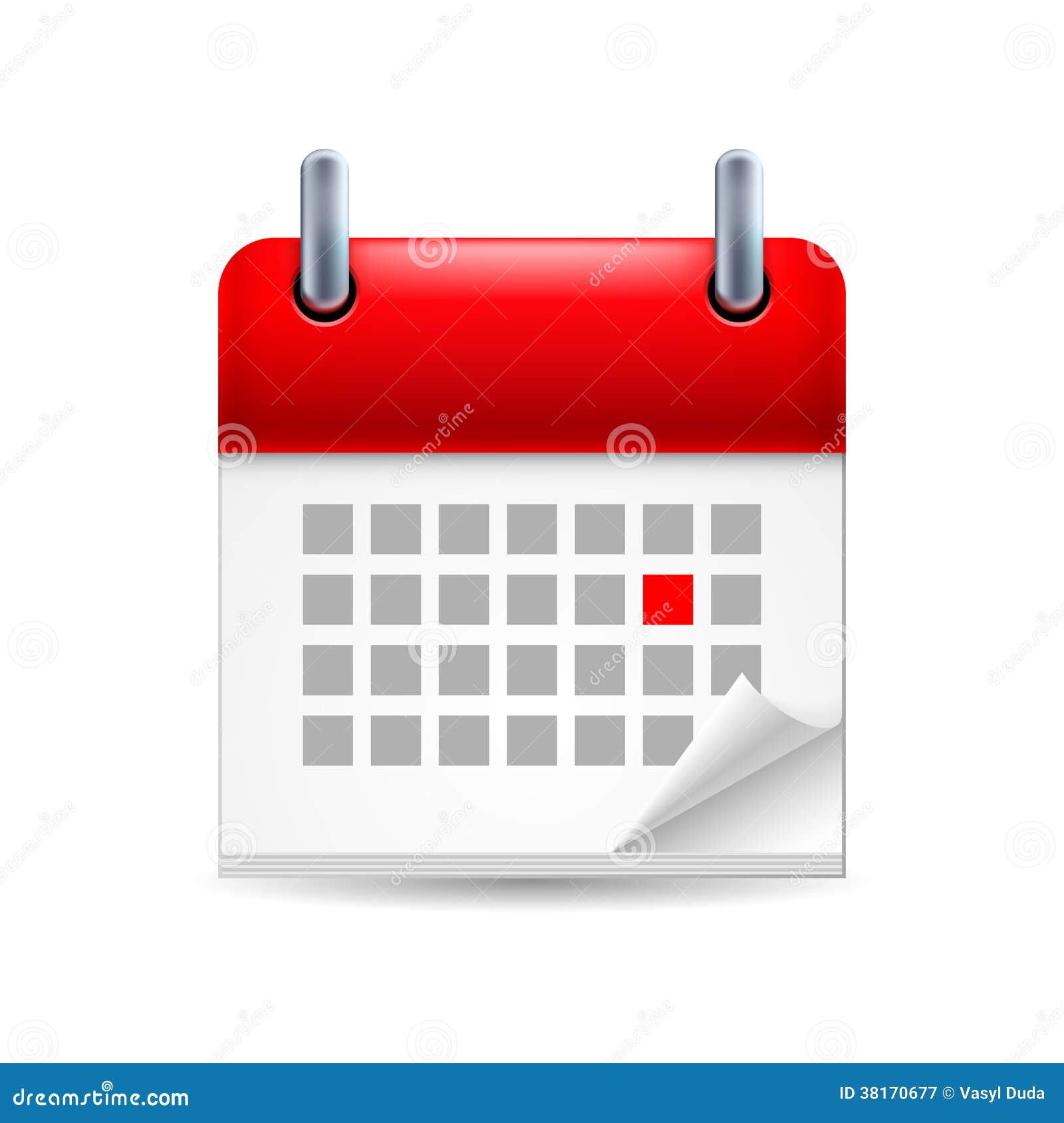 Icona del calendario illustrazione vettoriale. Illustrazione di piegato ...