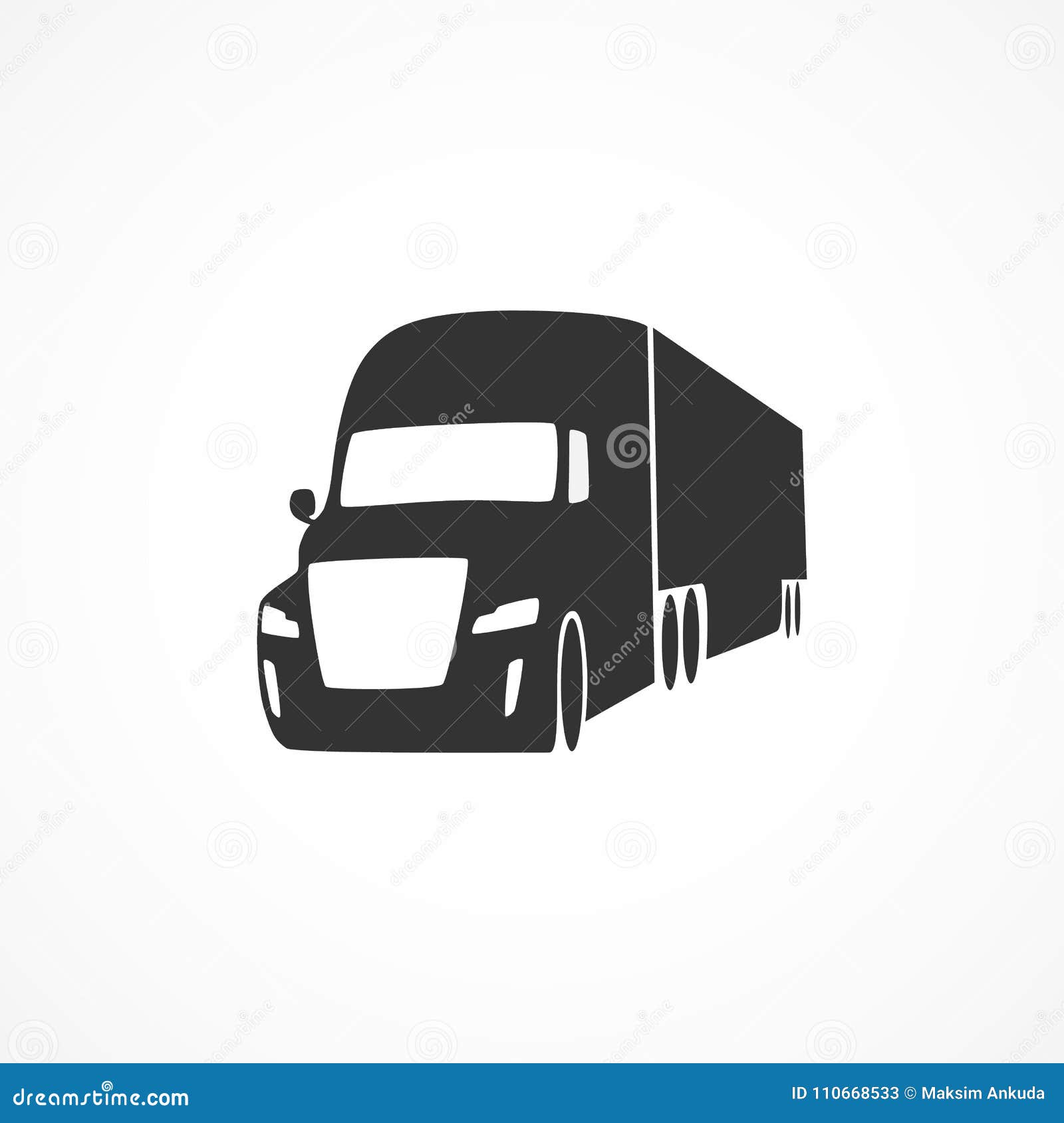 Icona Del Camion Di Immagine Di Vettore Illustrazione di Stock ...