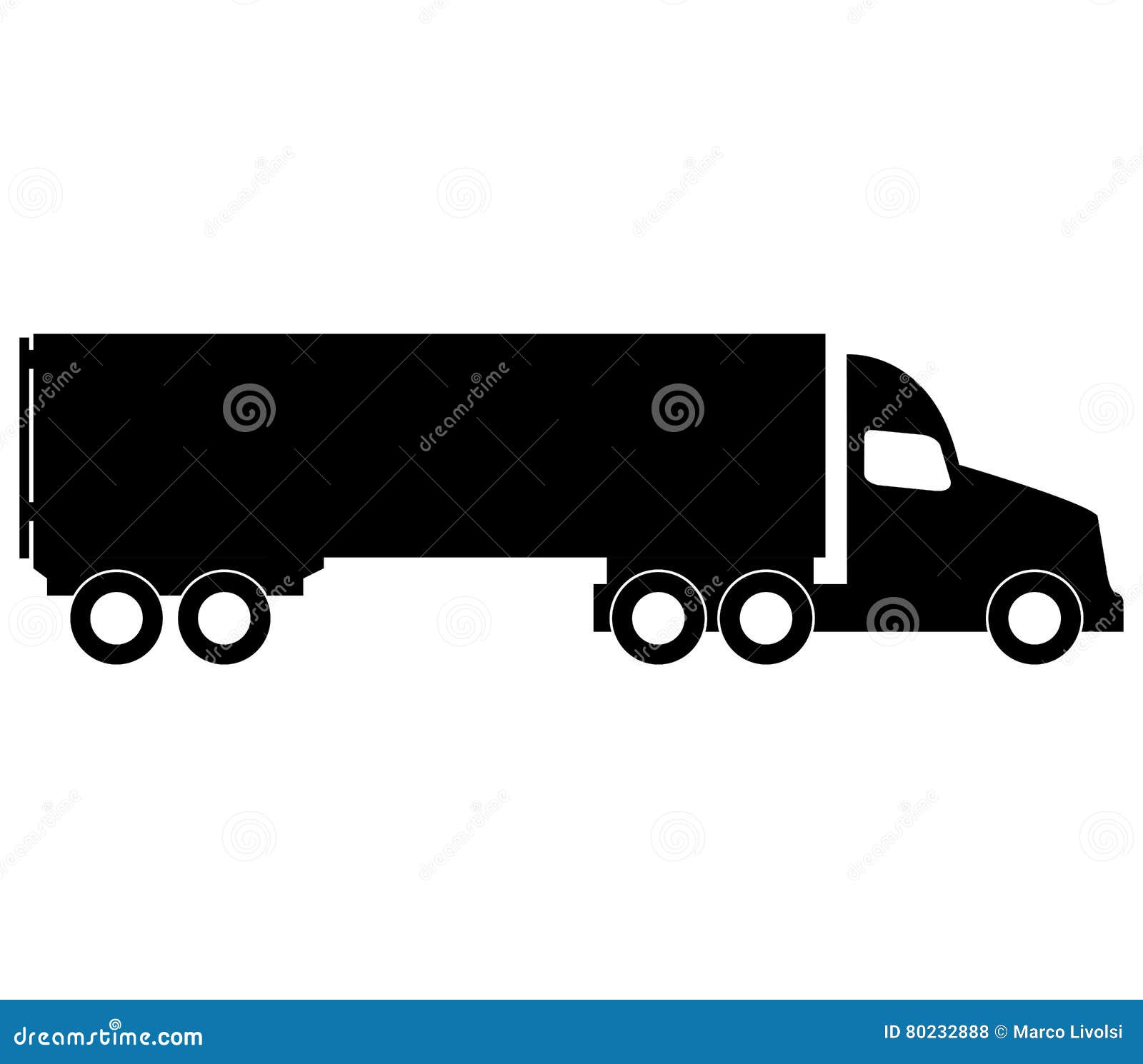 Icona Del Camion Illustrata Illustrazione di Stock - Illustrazione di ...
