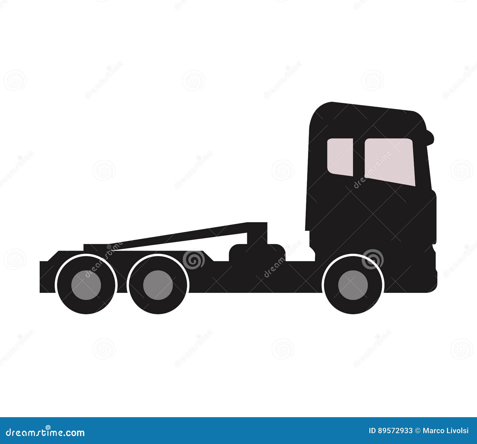 Icona Del Camion Illustrata Illustrazione di Stock - Illustrazione di ...