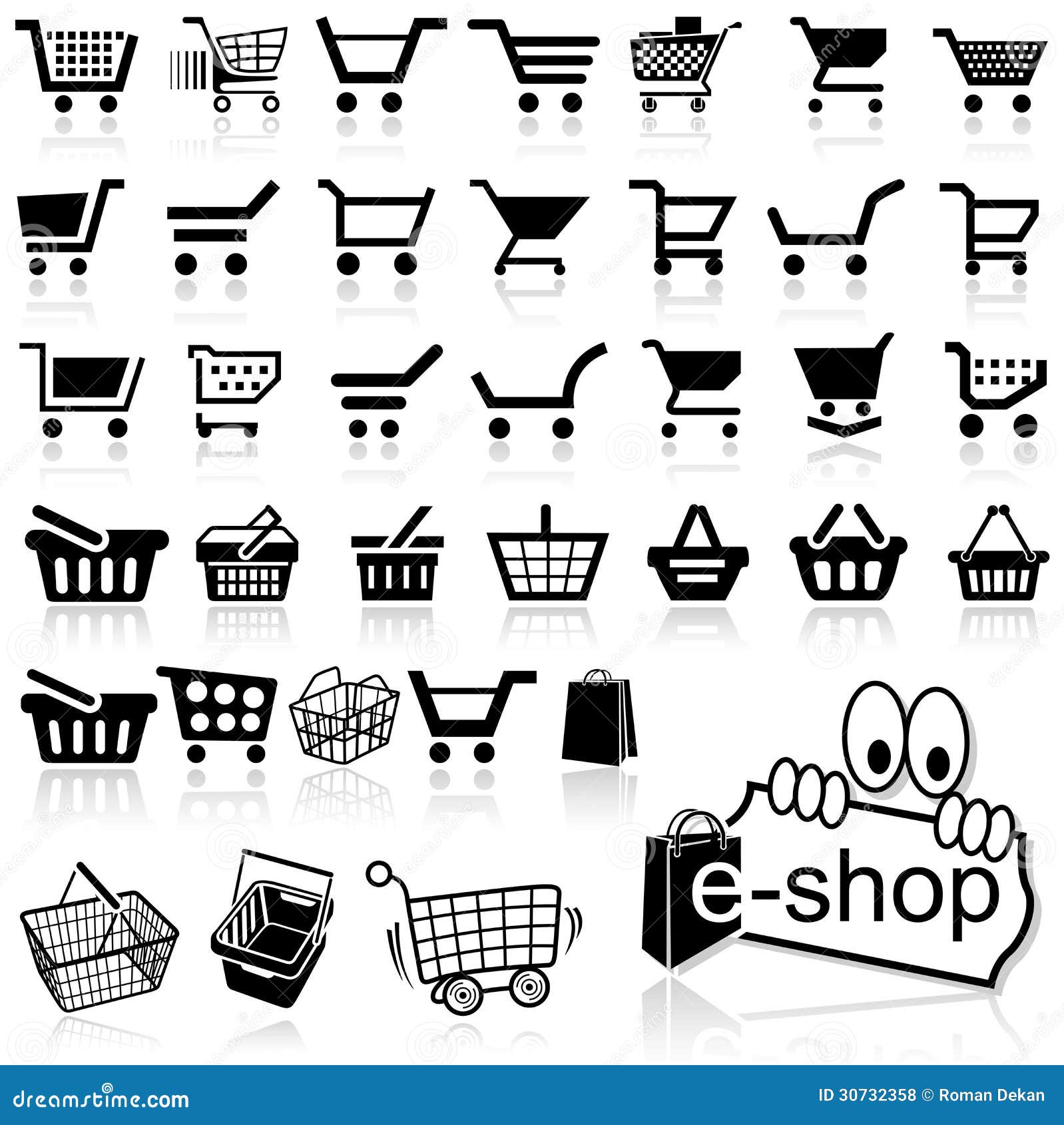 Icona del carrello illustrazione vettoriale. Illustrazione di acquisto ...