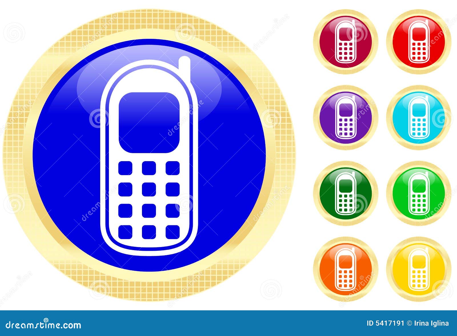 Icona del cellulare illustrazione vettoriale. Illustrazione di menù ...