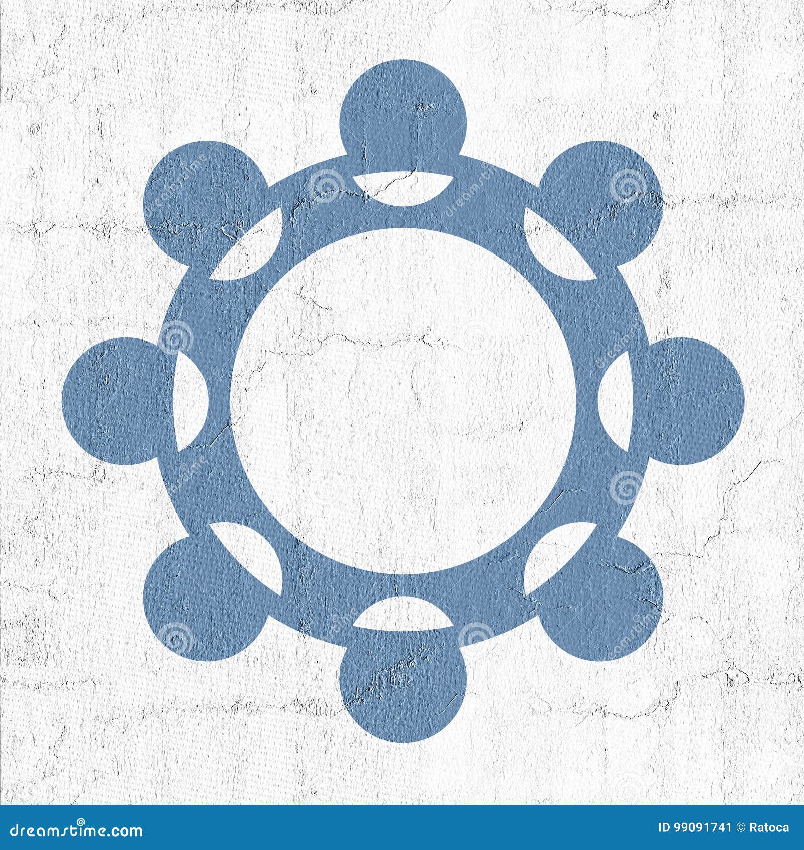 Icona del cerchio illustrazione di stock. Illustrazione di ovale - 99091741