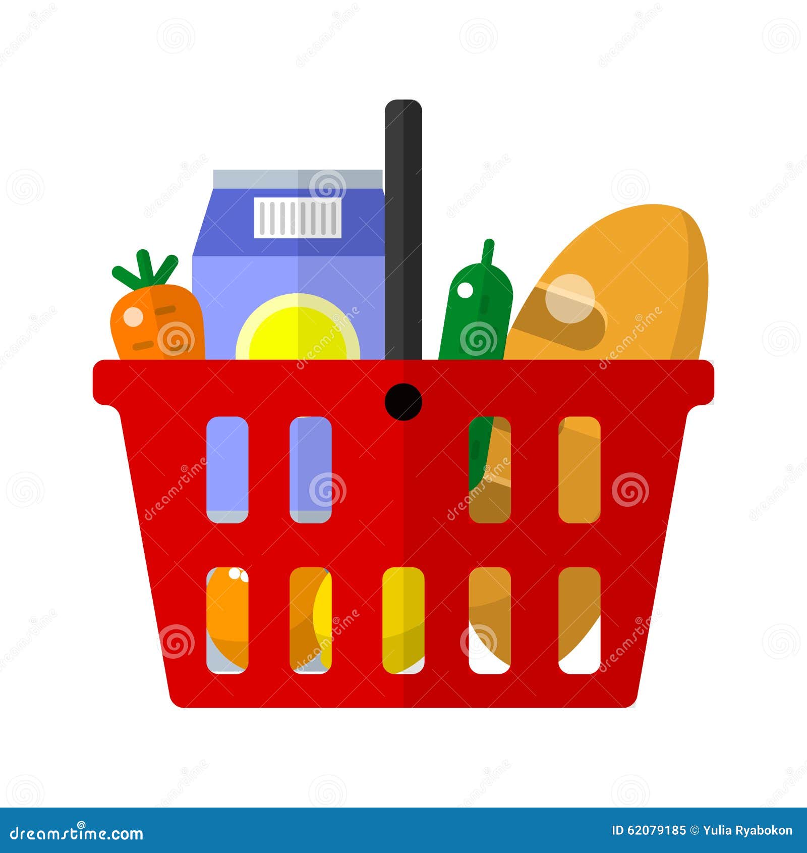 Icona Del Cestino Della Spesa Illustrazione Vettoriale - Illustrazione ...
