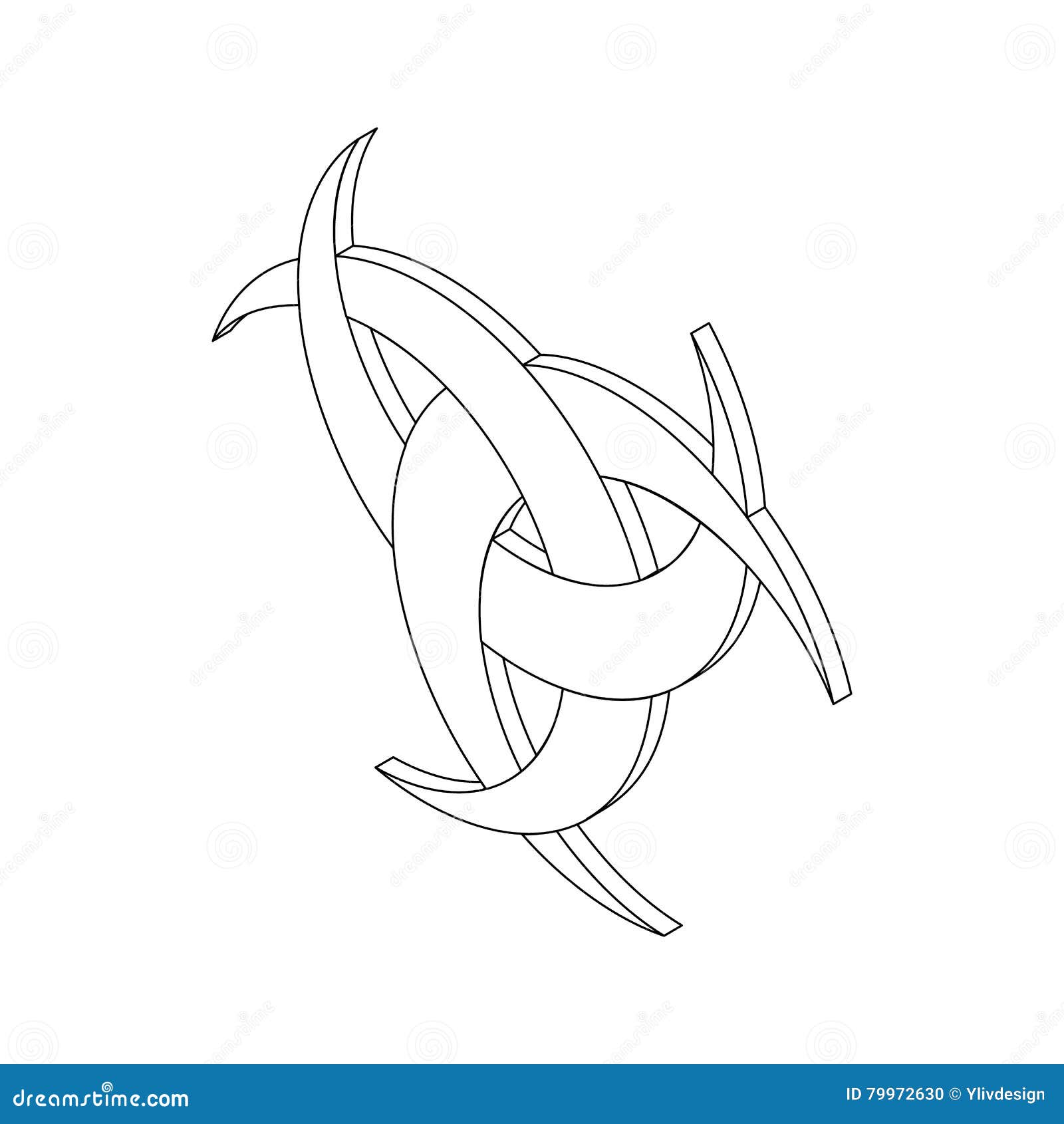 Icona Del Corno Di Odin, 3d Isometrico Illustrazione Vettoriale ...