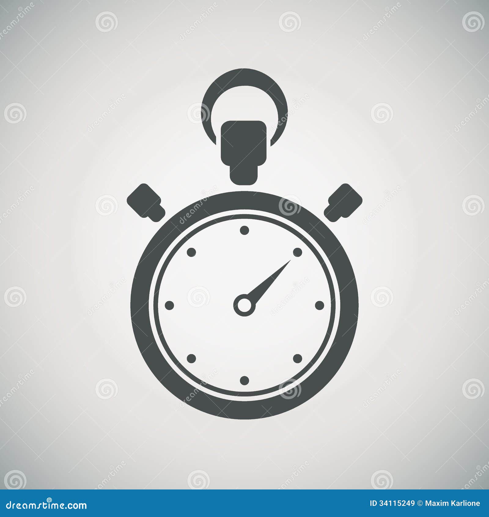 Icona del cronometro illustrazione vettoriale. Illustrazione di ...