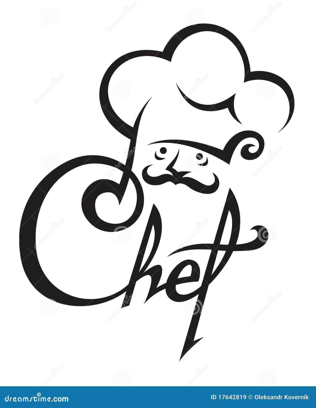 Icona del cuoco unico illustrazione vettoriale. Illustrazione di ...