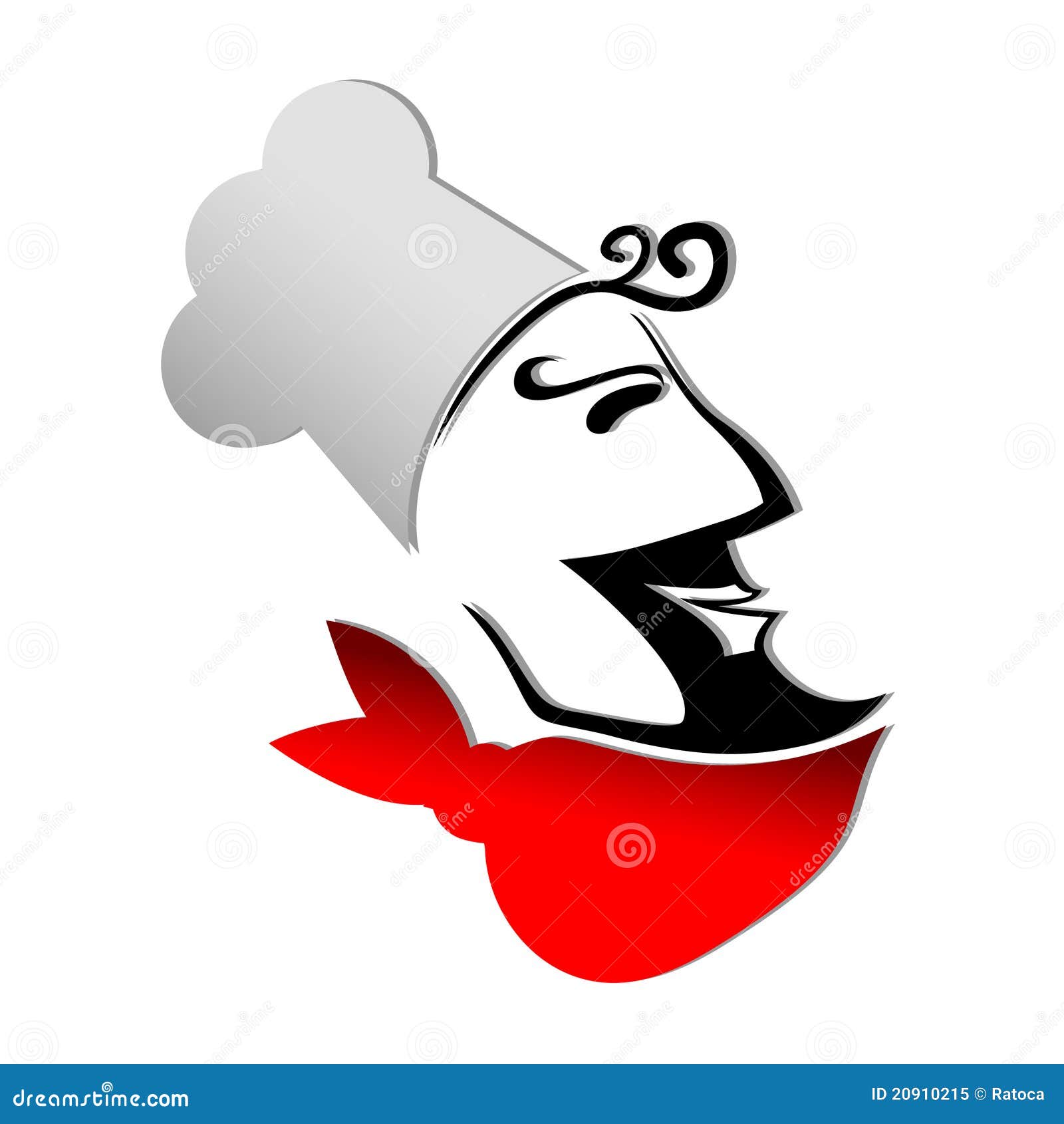 Icona del cuoco unico illustrazione vettoriale. Illustrazione di ...