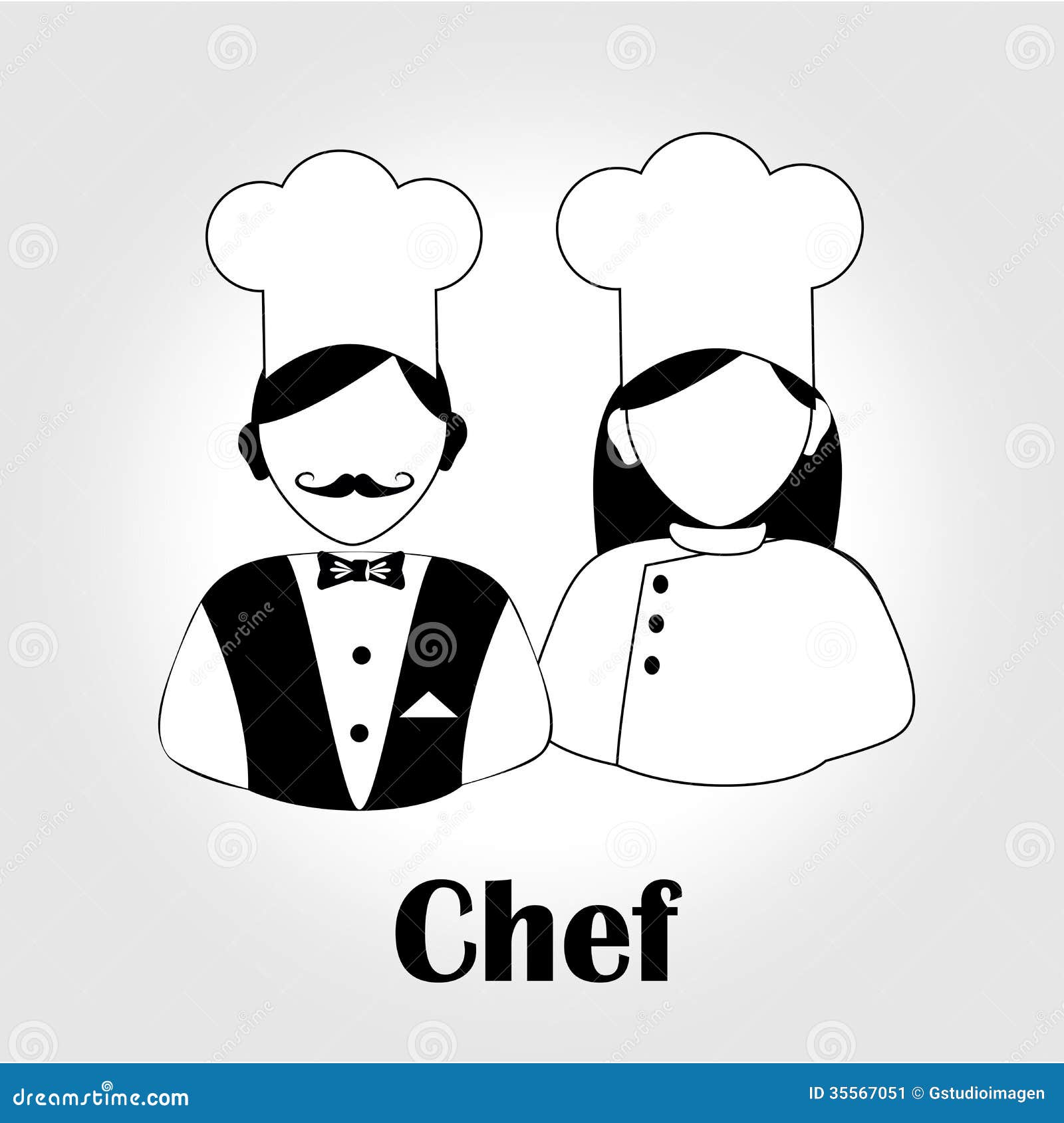 Icona del cuoco unico illustrazione vettoriale. Illustrazione di ...