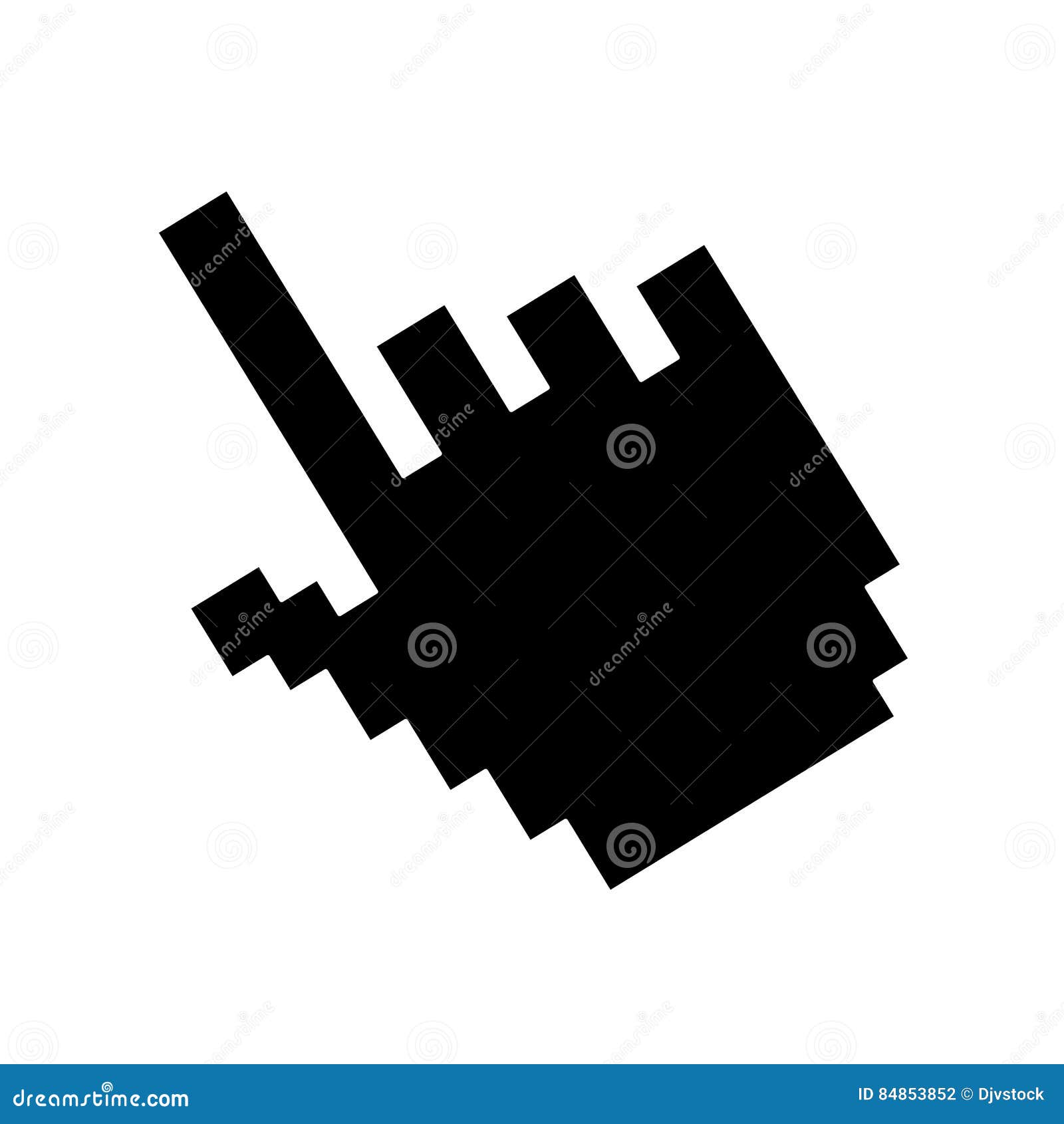 Icona Del Cursore Della Mano Illustrazione di Stock - Illustrazione di ...