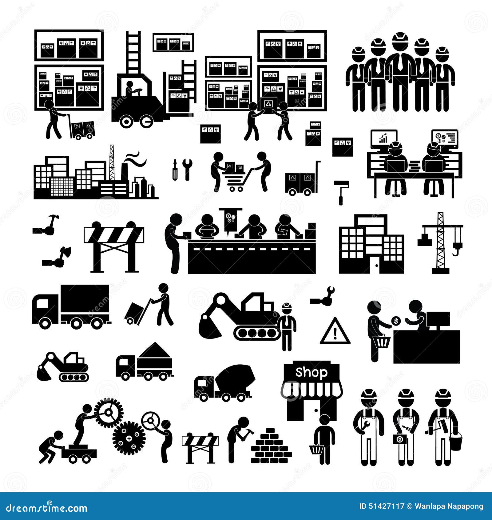 Icona Del Distributore Commerciale E Del Produttore Illustrazione ...