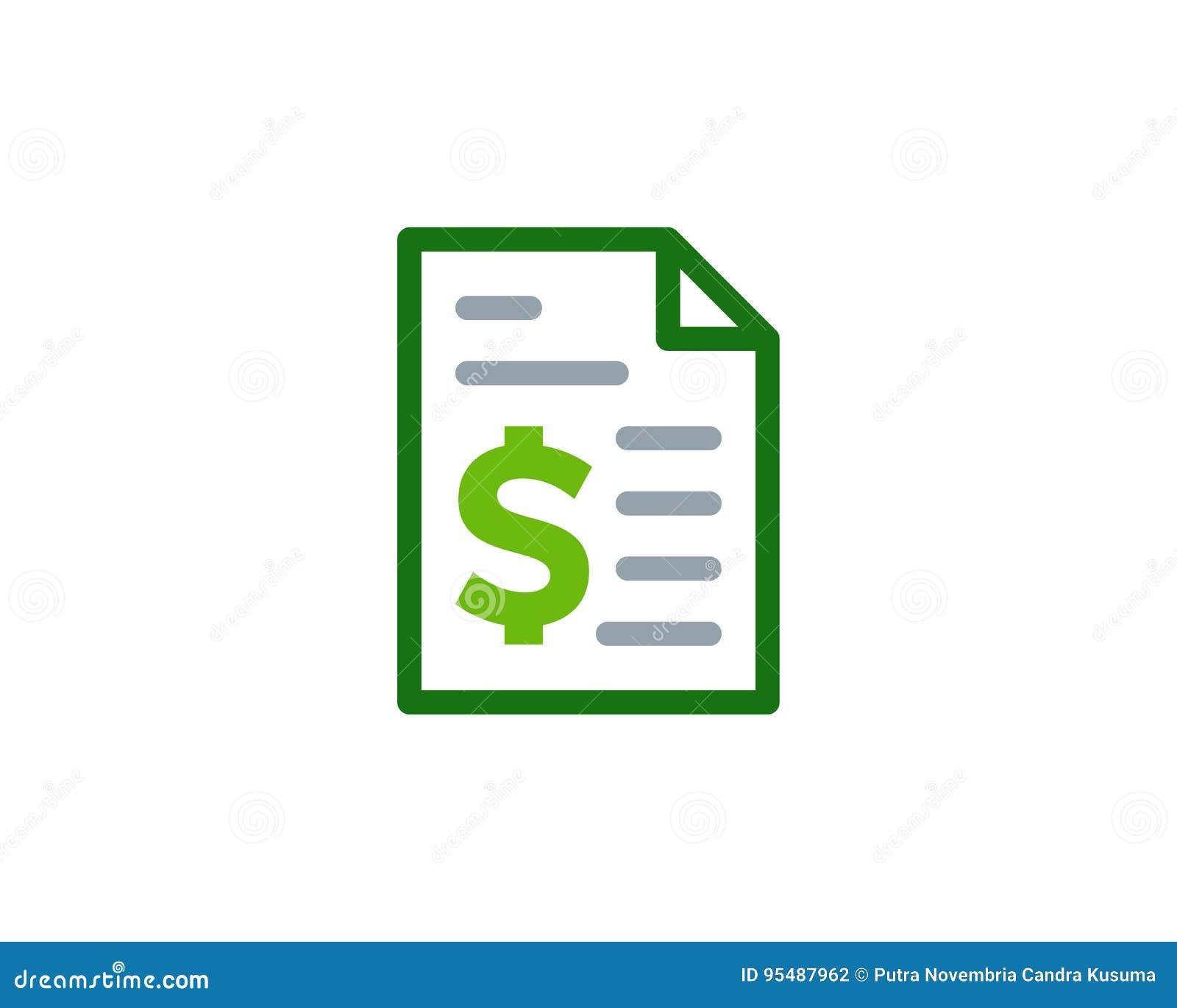 Icona Del Documento Logo Design Element Dei Soldi Illustrazione ...