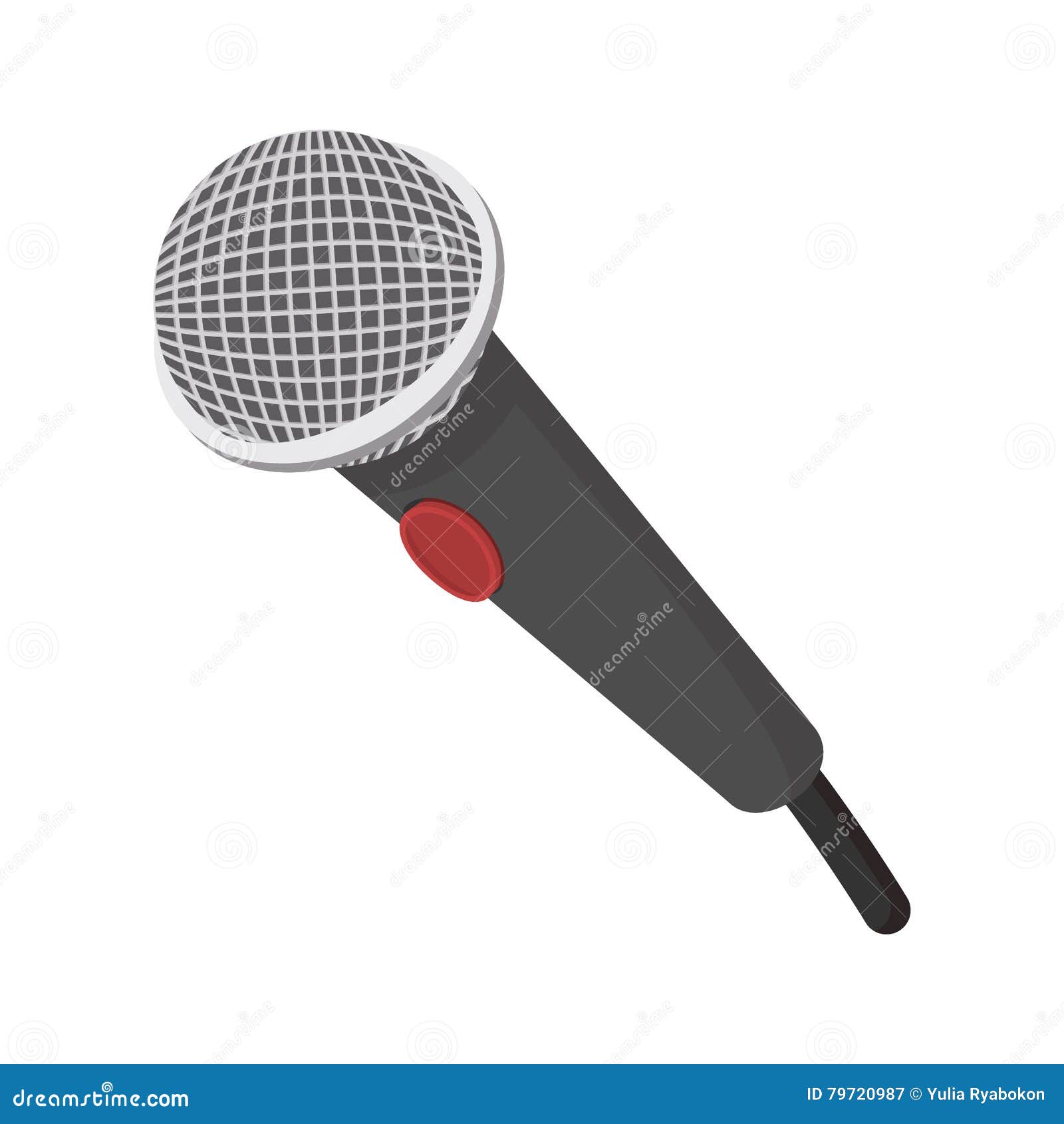 Icona Del Fumetto Del Microfono Illustrazione Vettoriale ...