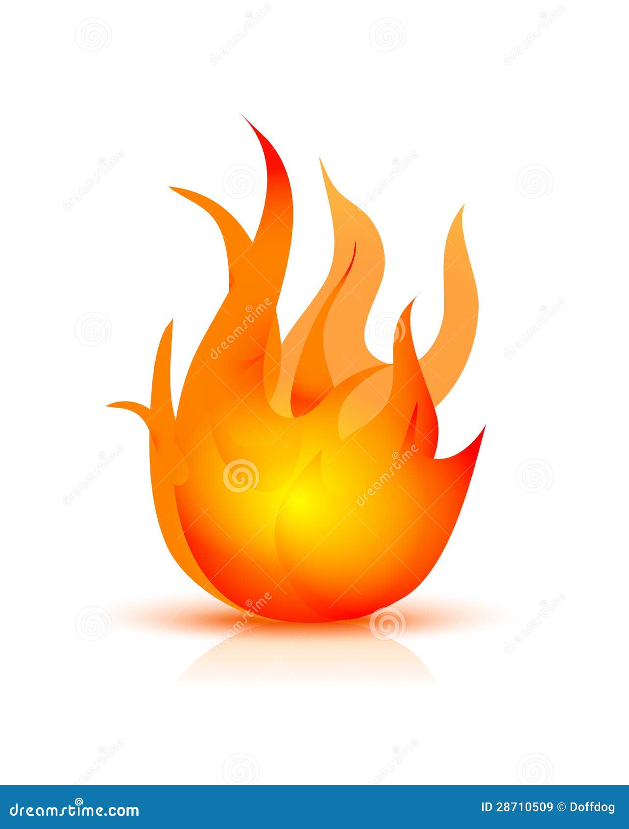 Icona del fuoco illustrazione vettoriale. Illustrazione di inferno ...