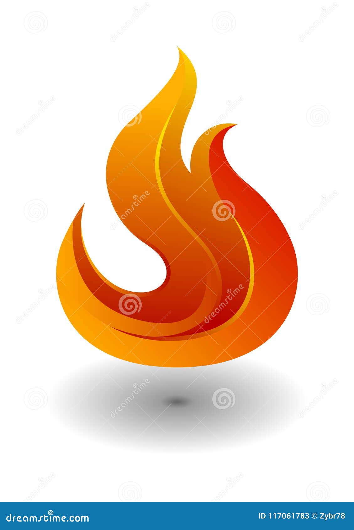 Icona Del Fuoco Elemento Di Disegno Illustrazione Vettoriale ...