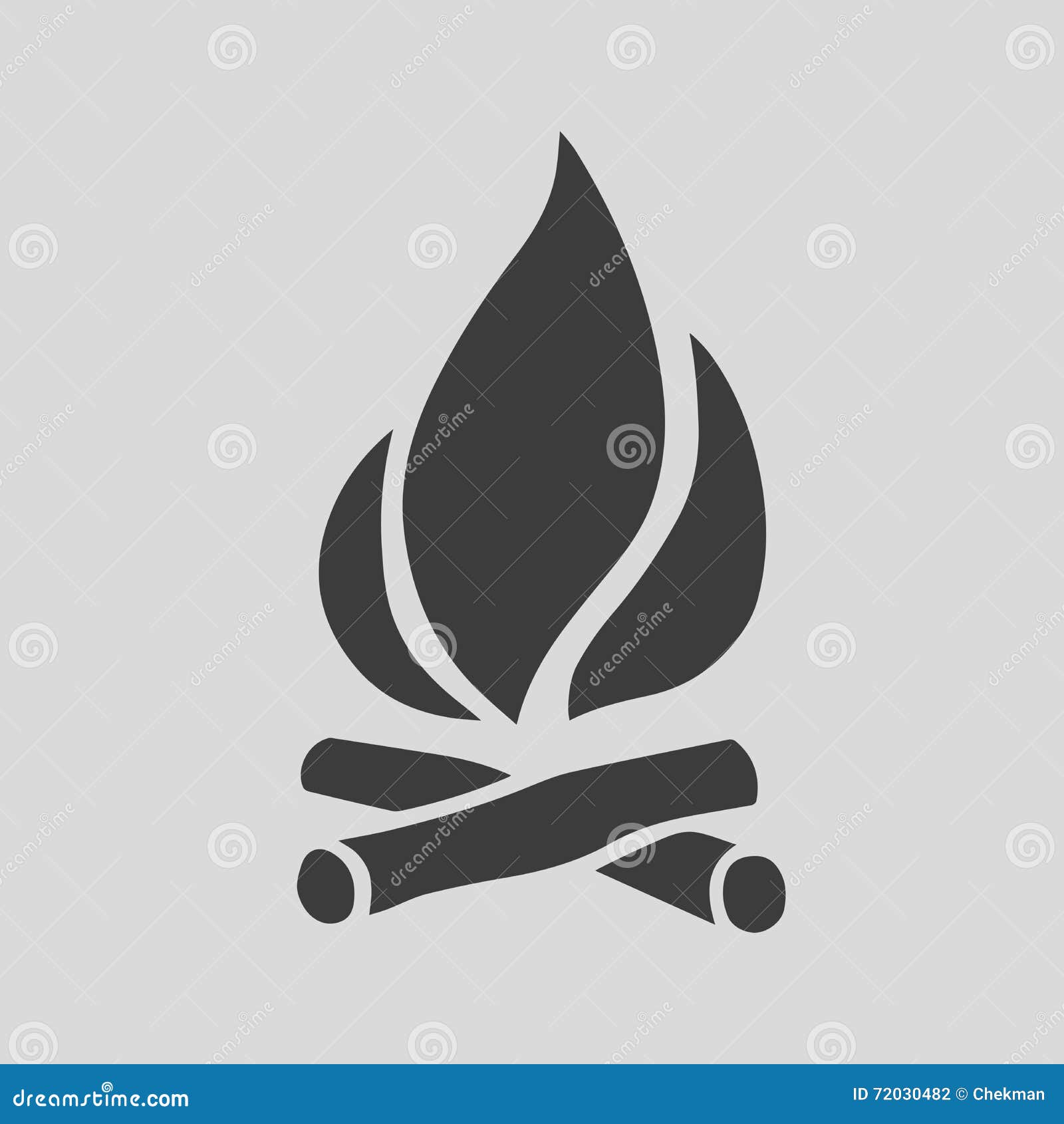 Icona Del Fuoco - Illustrazione Illustrazione di Stock - Illustrazione ...