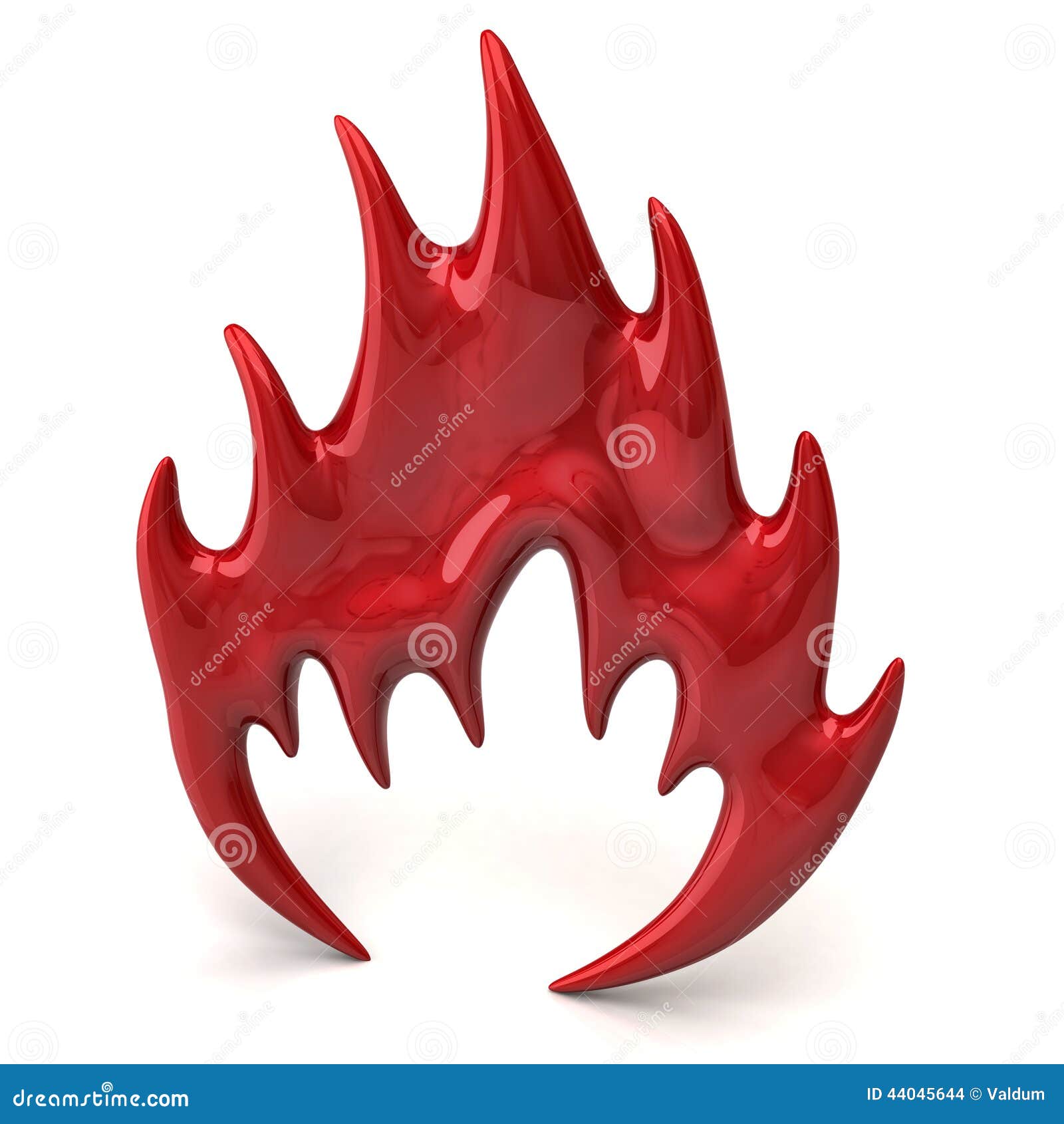 Icona del fuoco rosso illustrazione di stock. Illustrazione di luminoso ...