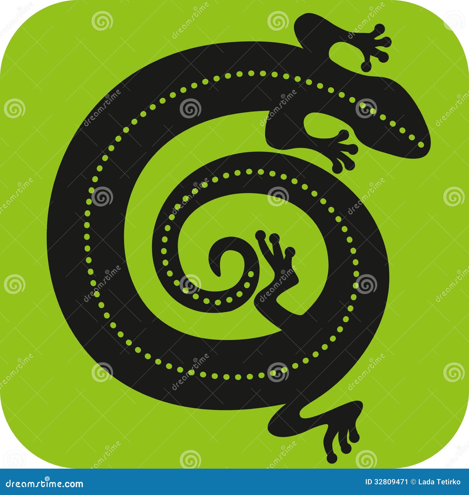 Icona del geco illustrazione vettoriale. Illustrazione di animale ...