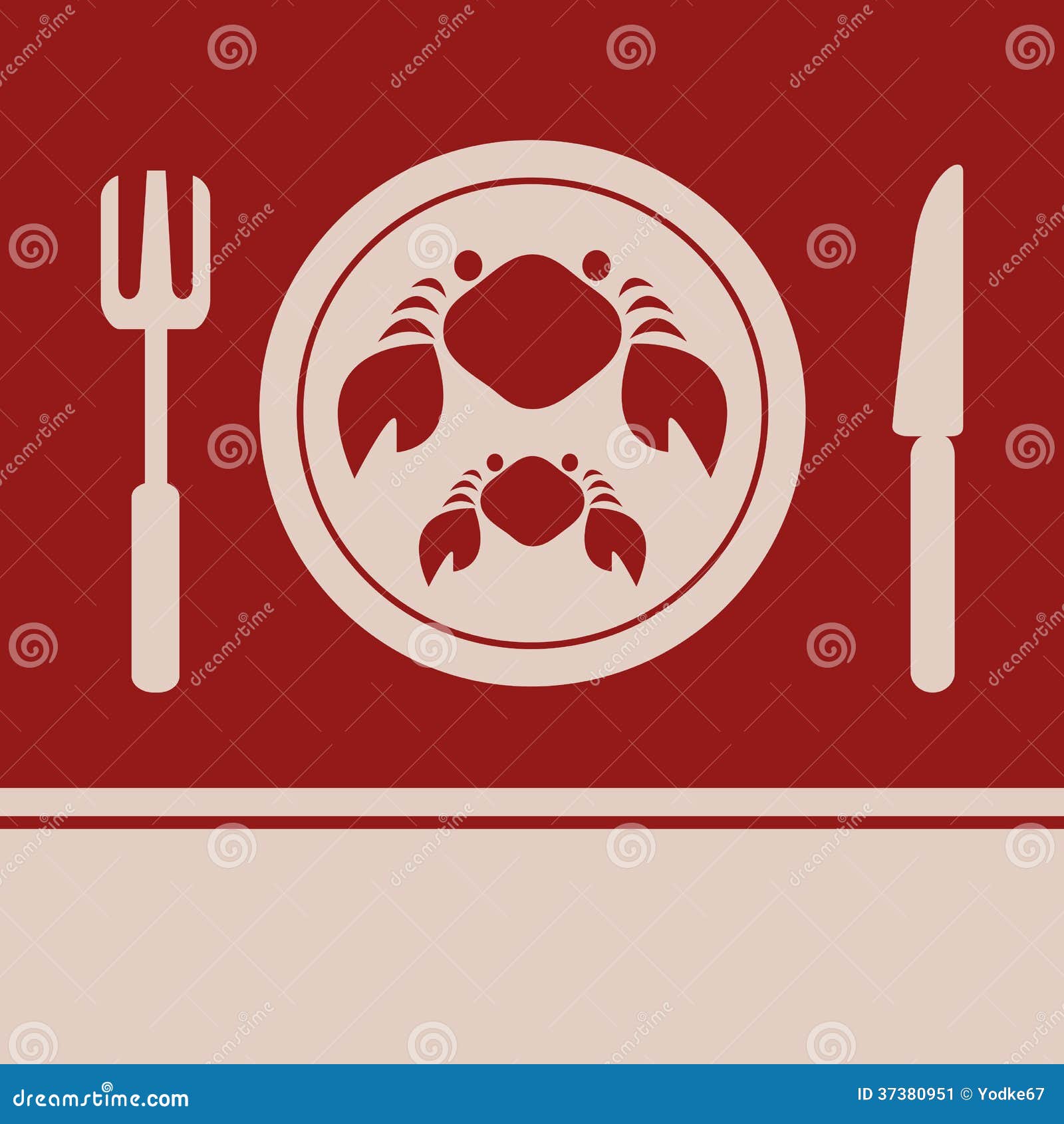 Icona Del Granchio, Della Forcella E Del Coltello Illustrazione ...