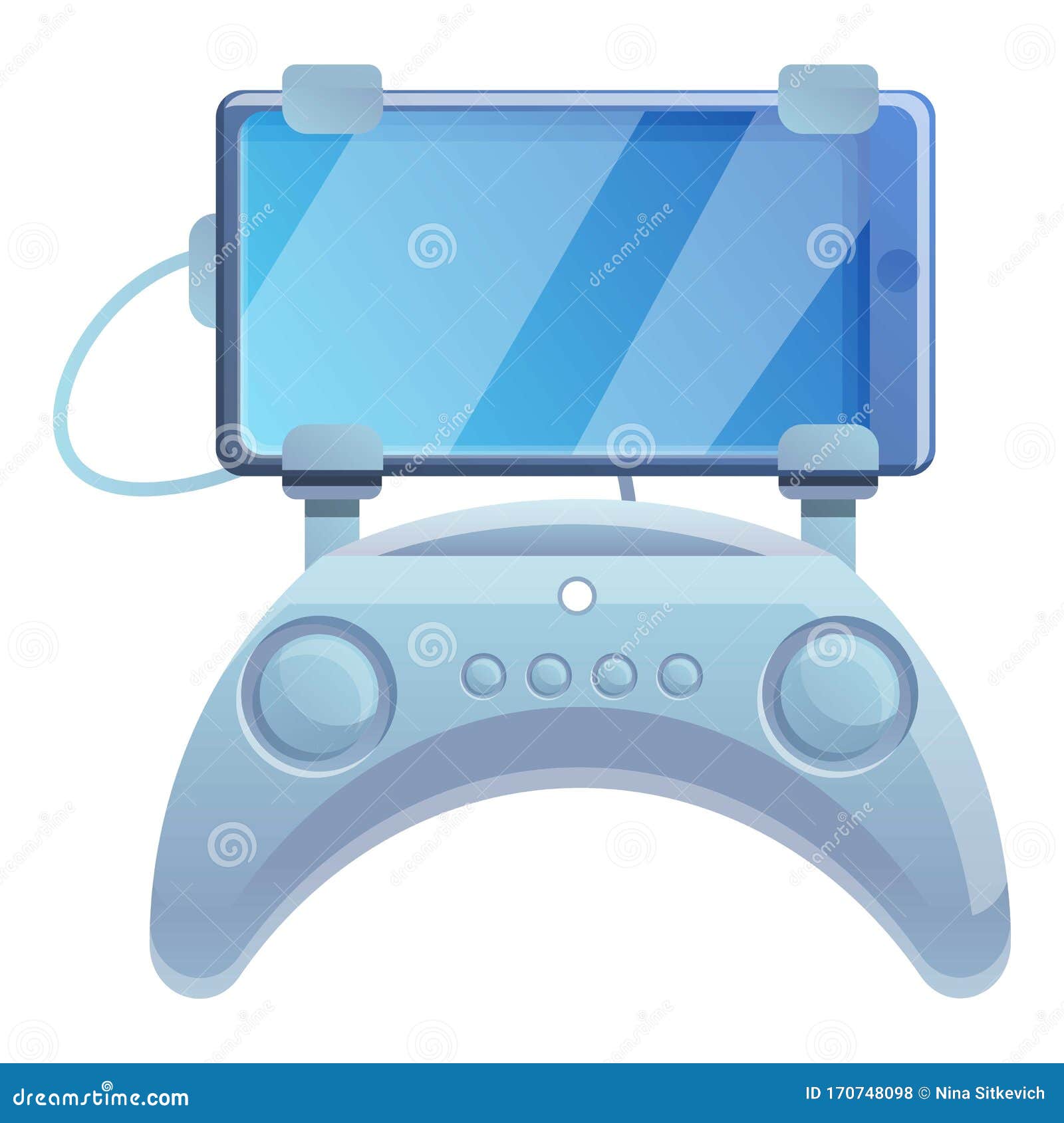 Icona Del Joystick Del Controllo Del Drone, Stile Fumetto Illustrazione ... Icona Del Joystick Del Controllo Del Drone, Stile Fumetto Illustrazione ...