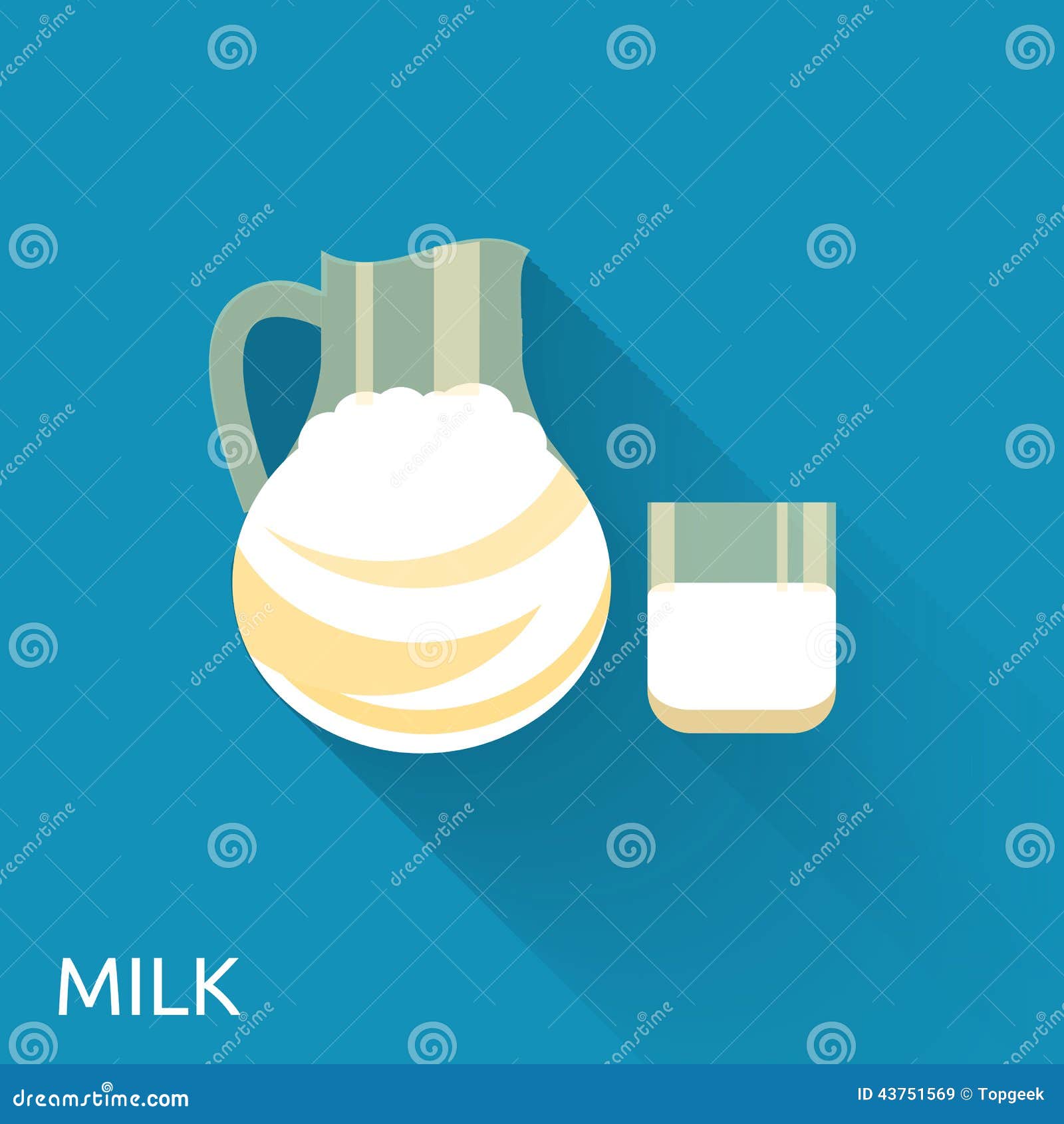 Icona del latte illustrazione vettoriale. Illustrazione di podere ...