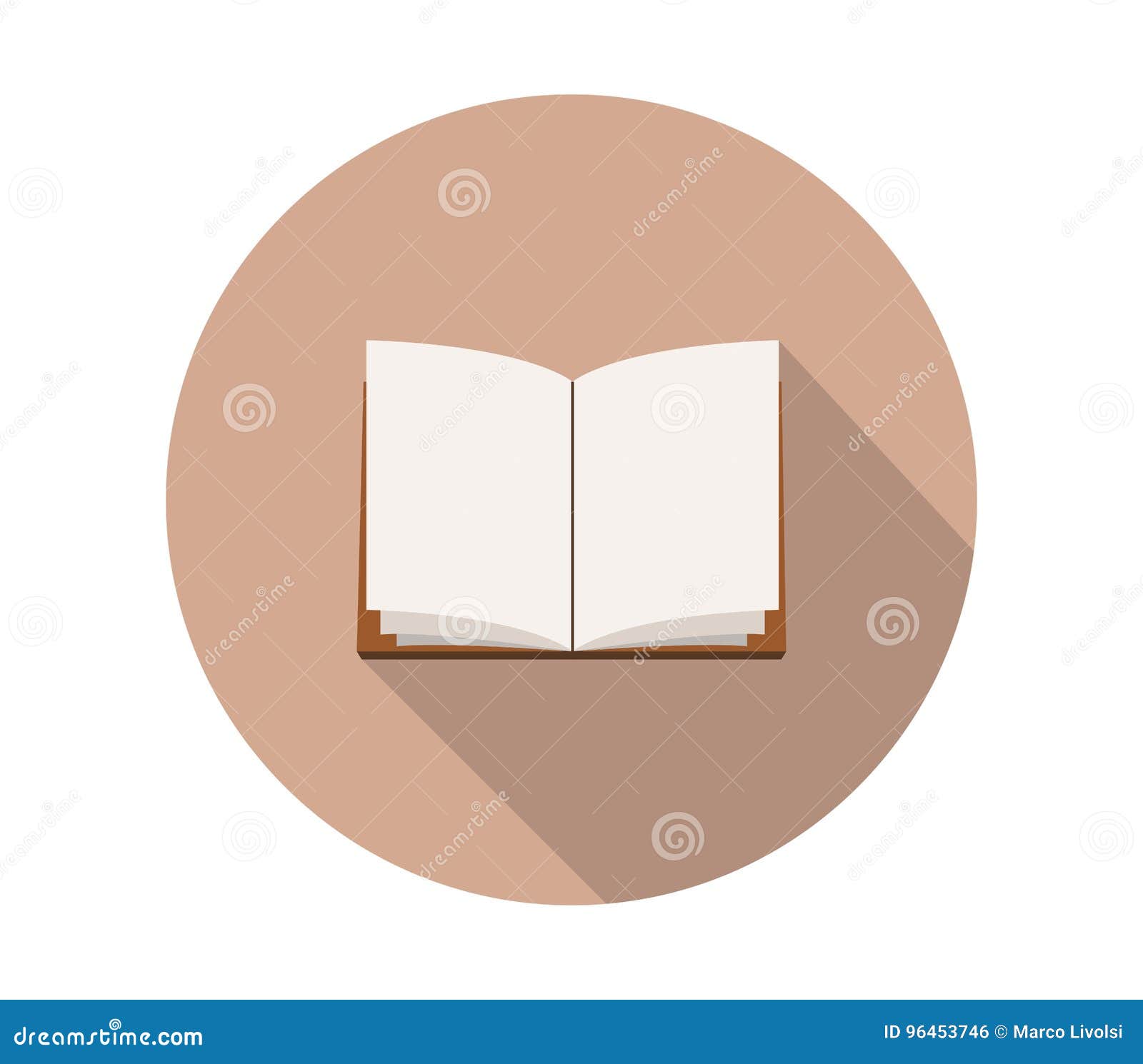 Icona del libro illustrata illustrazione di stock. Illustrazione di ...