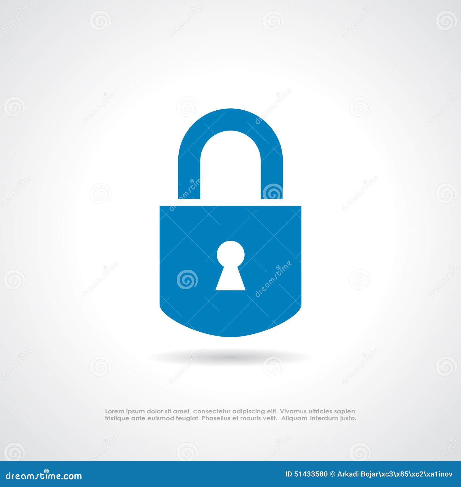 Icona del lucchetto illustrazione vettoriale. Illustrazione di ...