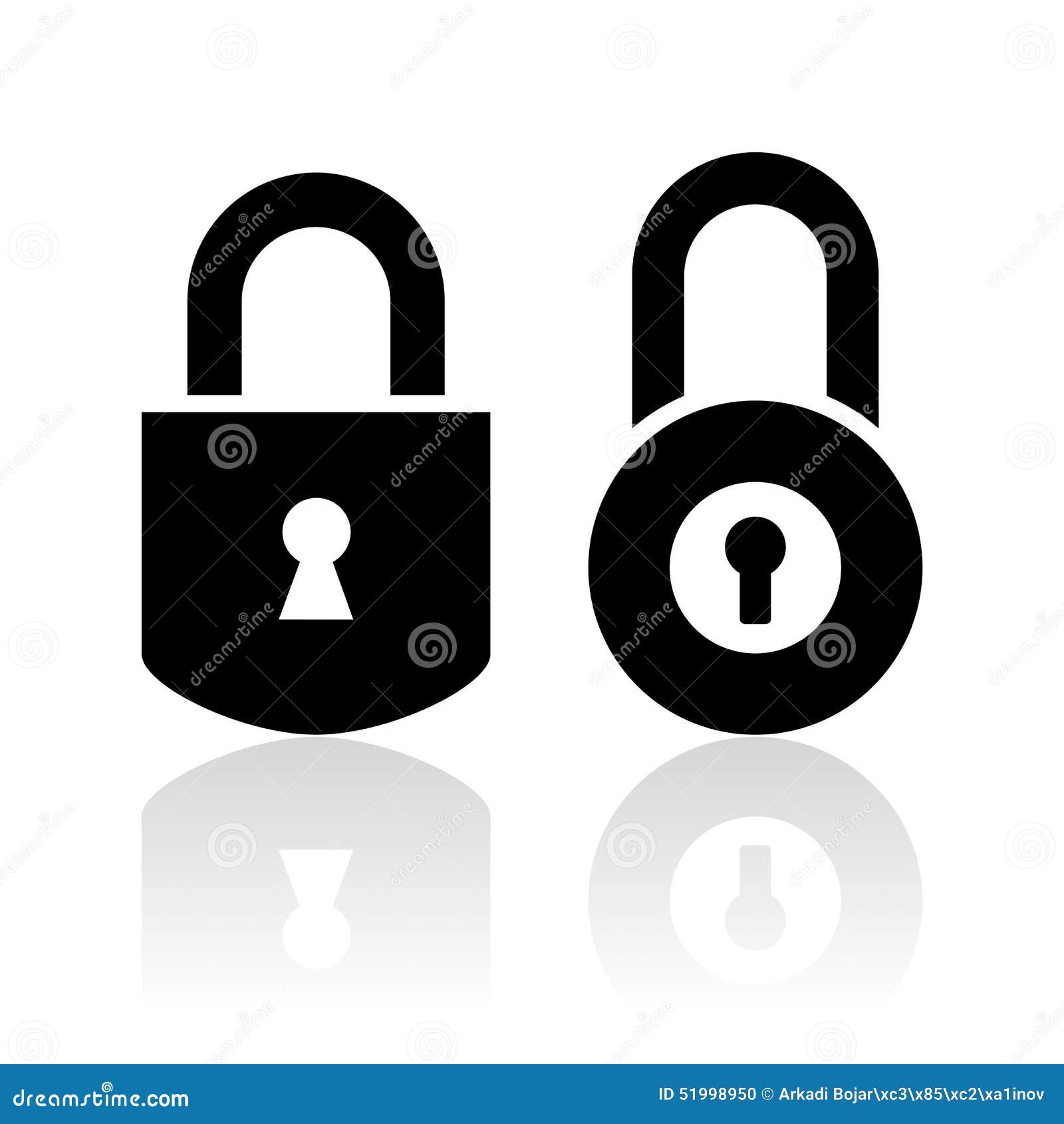 Icona del lucchetto illustrazione vettoriale. Illustrazione di ...