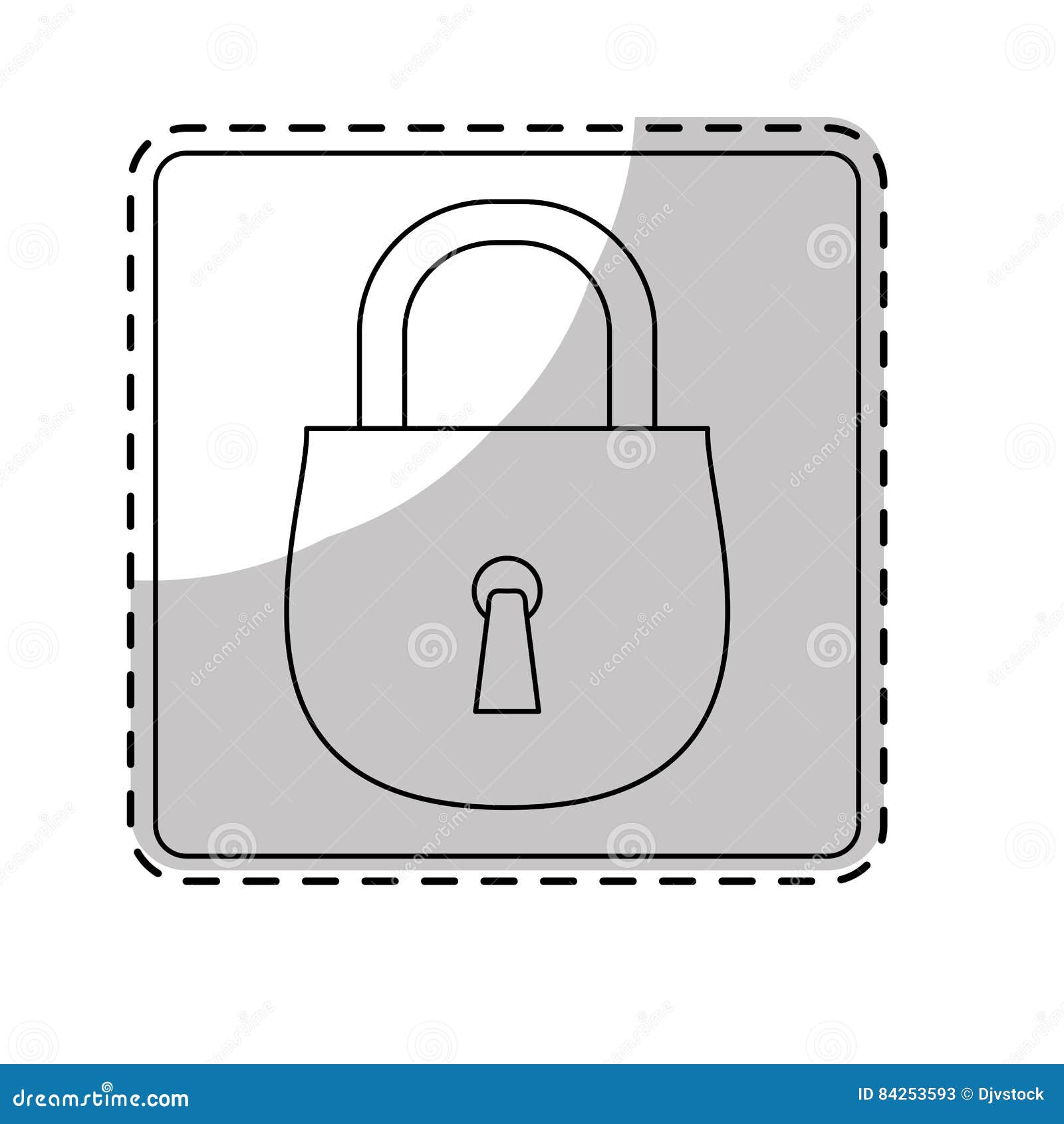 Icona Del Lucchetto Di Sicurezza Illustrazione di Stock - Illustrazione ...