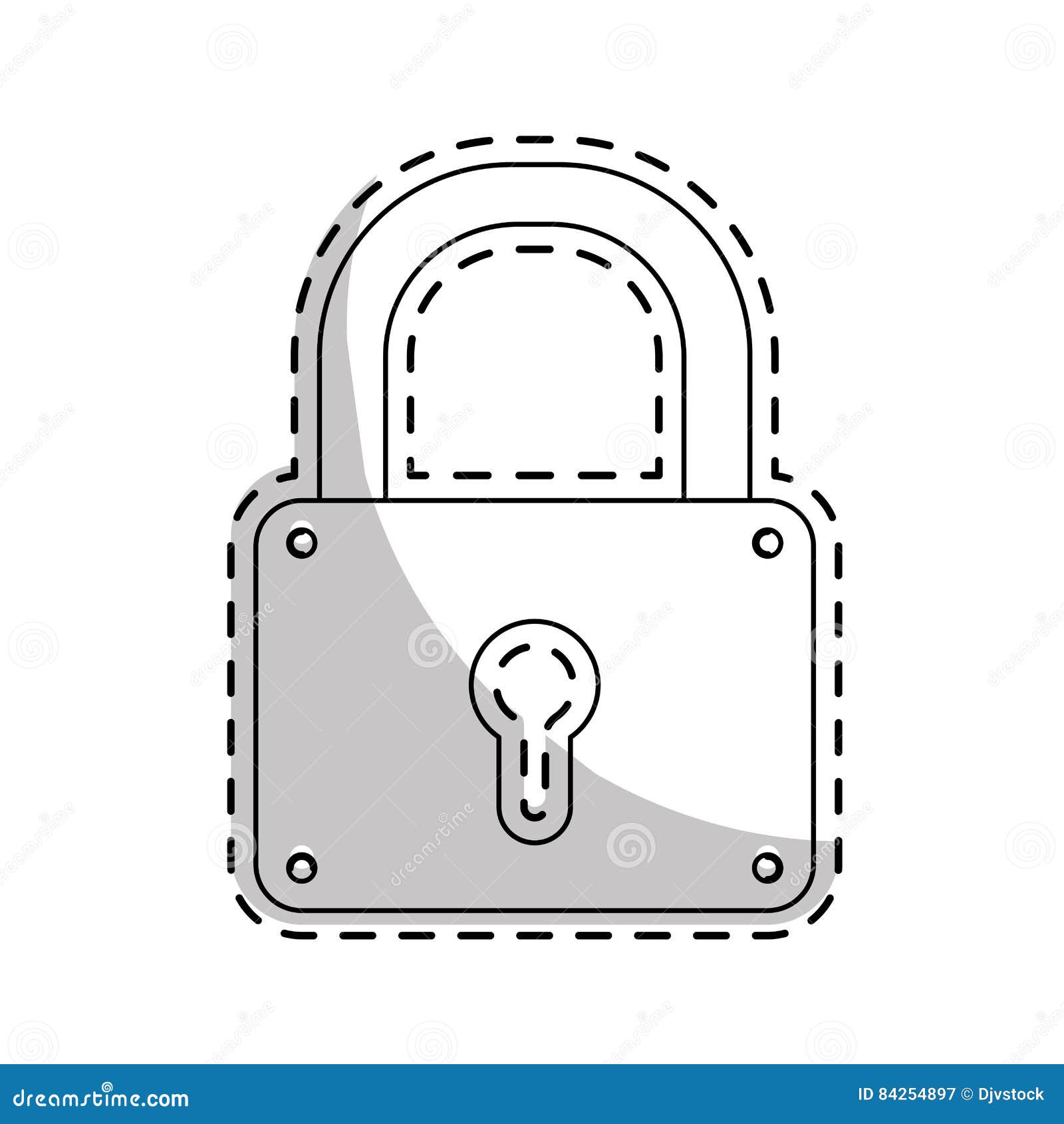 Icona Del Lucchetto Di Sicurezza Illustrazione di Stock - Illustrazione ...