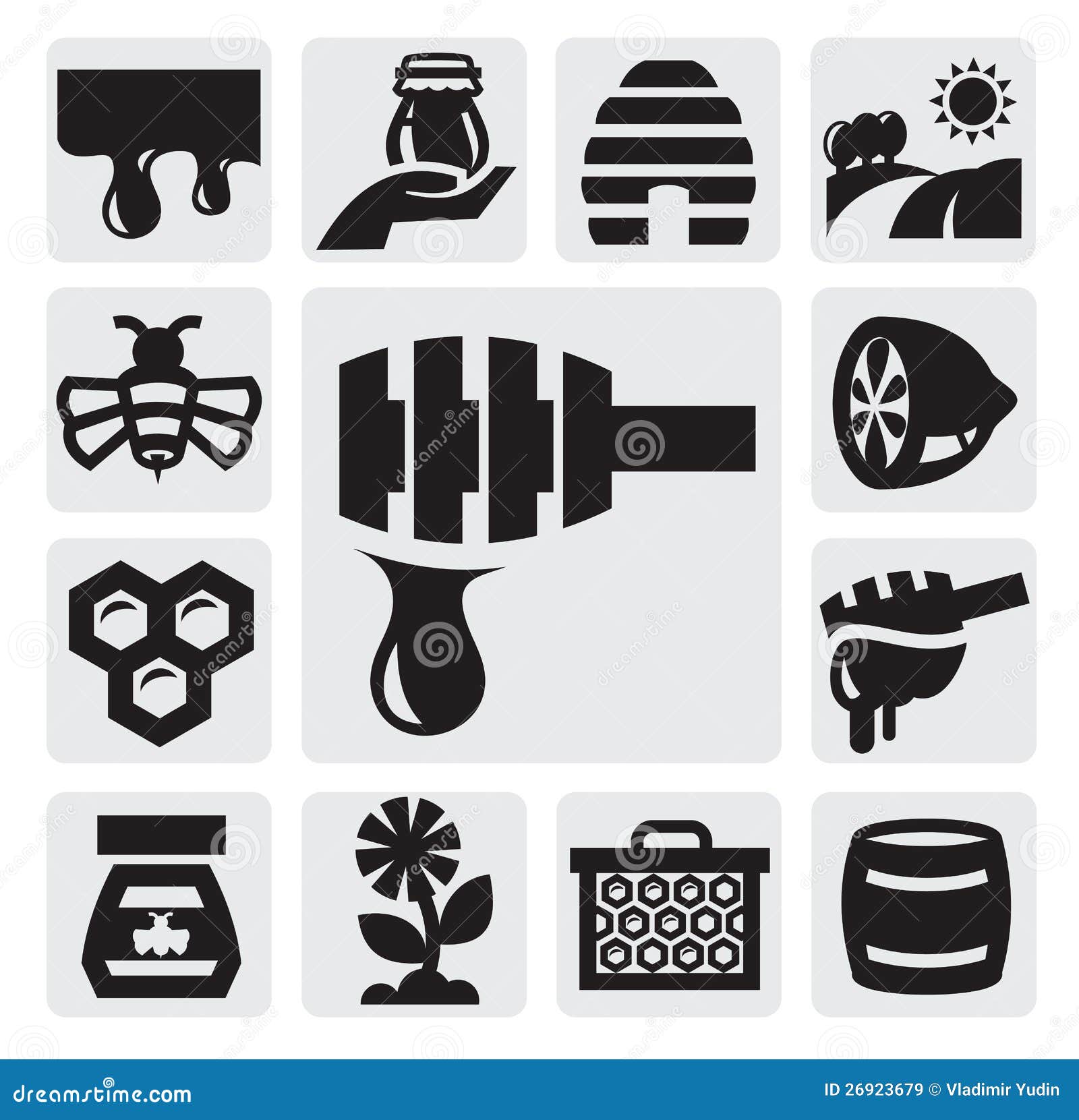 Icona del miele illustrazione vettoriale. Illustrazione di creatura ...