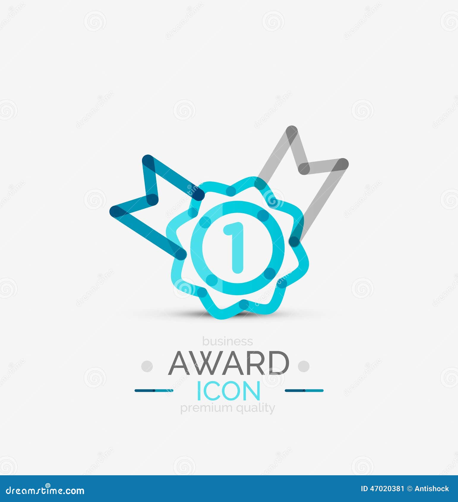 Icona del premio, logo illustrazione vettoriale. Illustrazione di ...