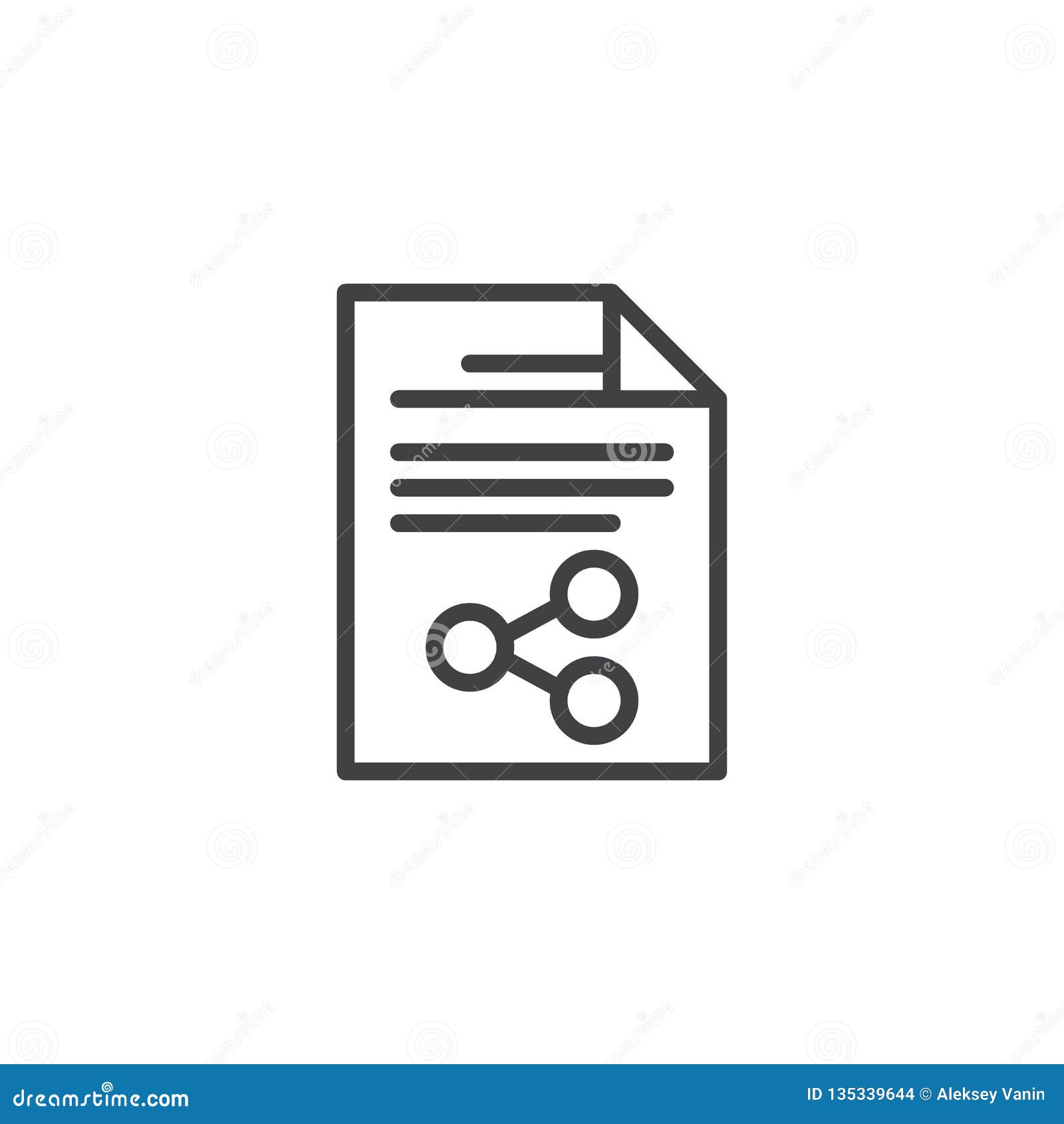 Icona Del Profilo Di Condivisione Di Archivi Del Documento ...