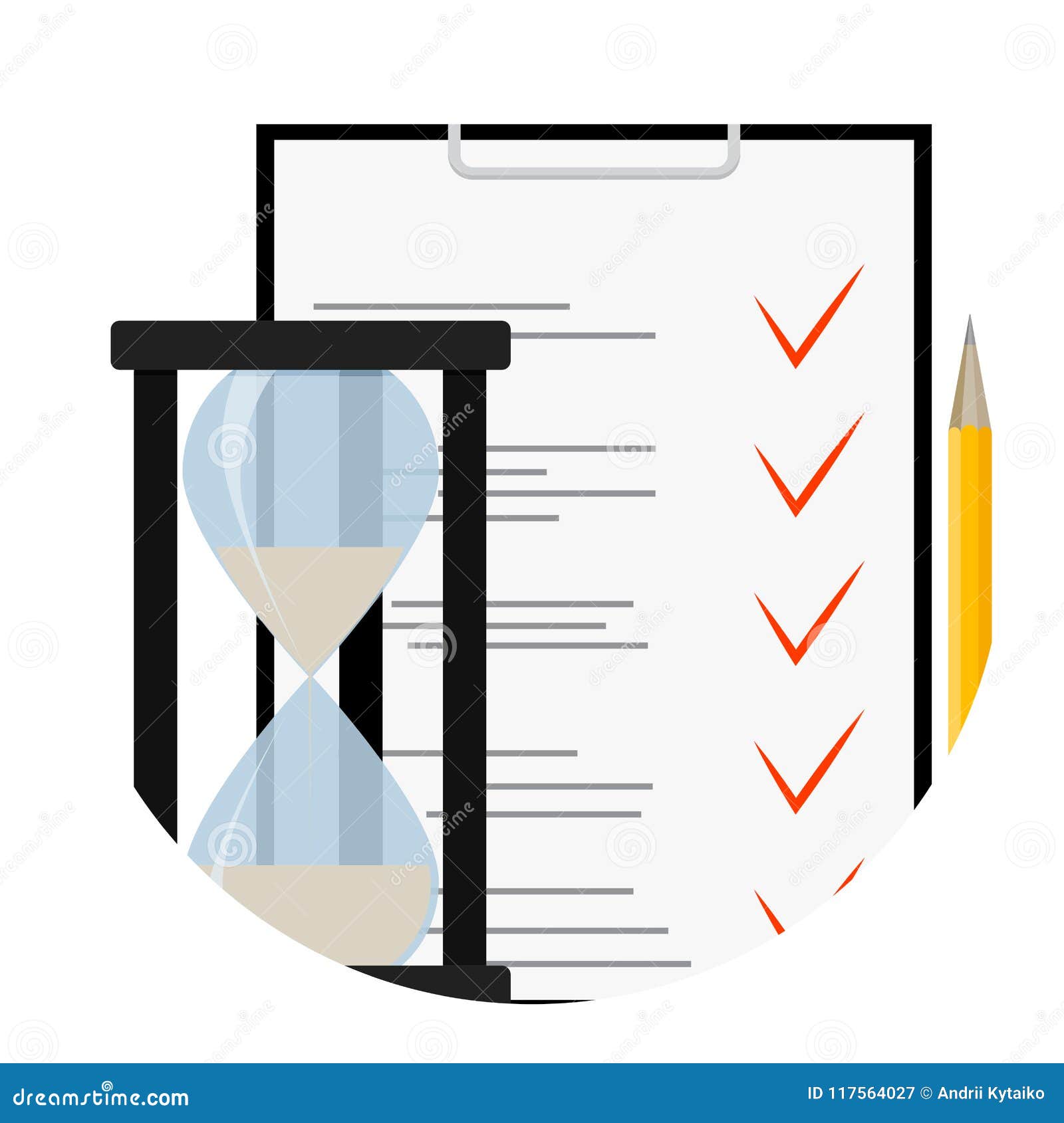 Icona Del Questionario Della Prova Dell'esame Illustrazione Vettoriale ...