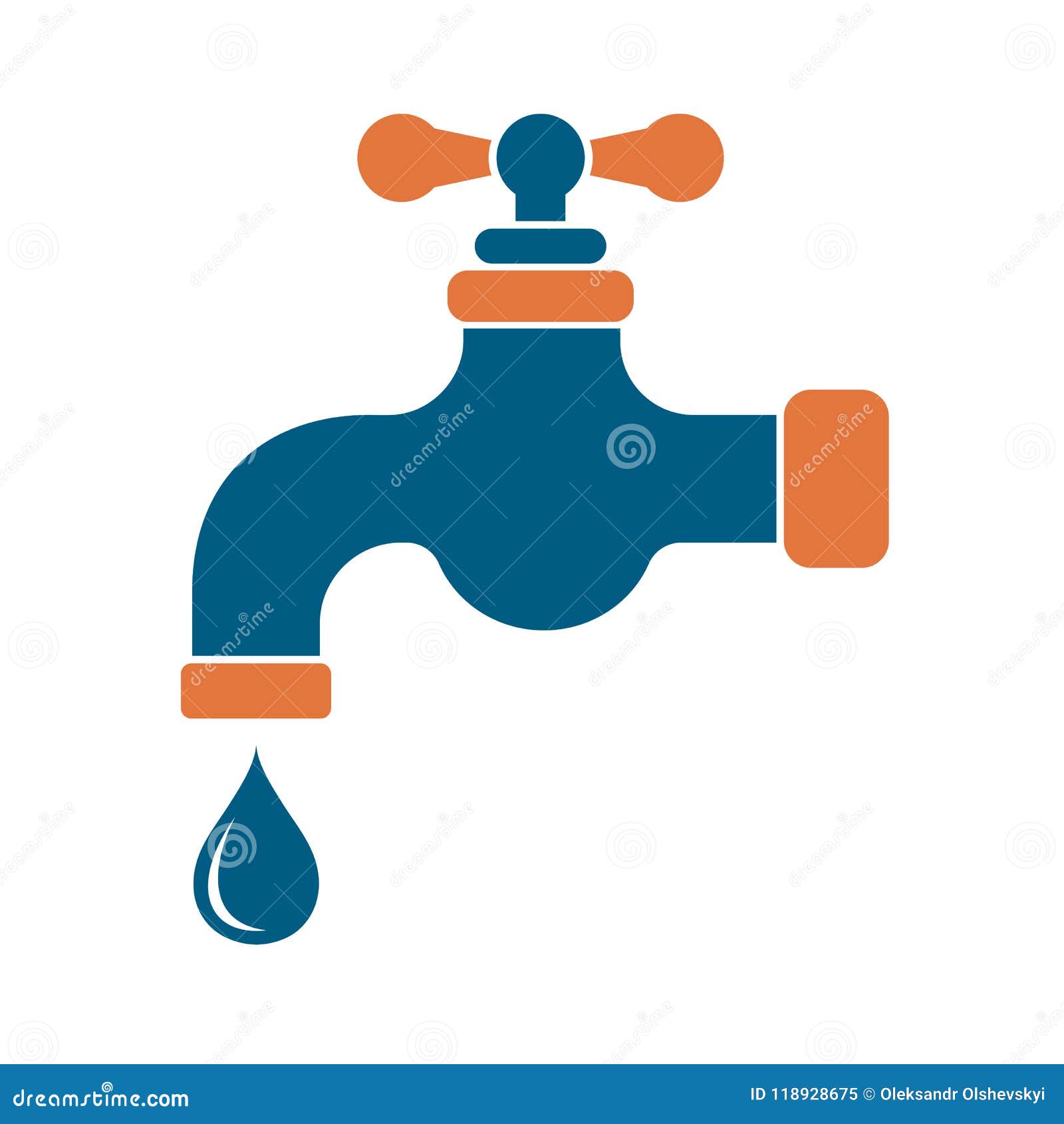 Icona Del Rubinetto Di Acqua Illustrazione Vettoriale - Illustrazione ...