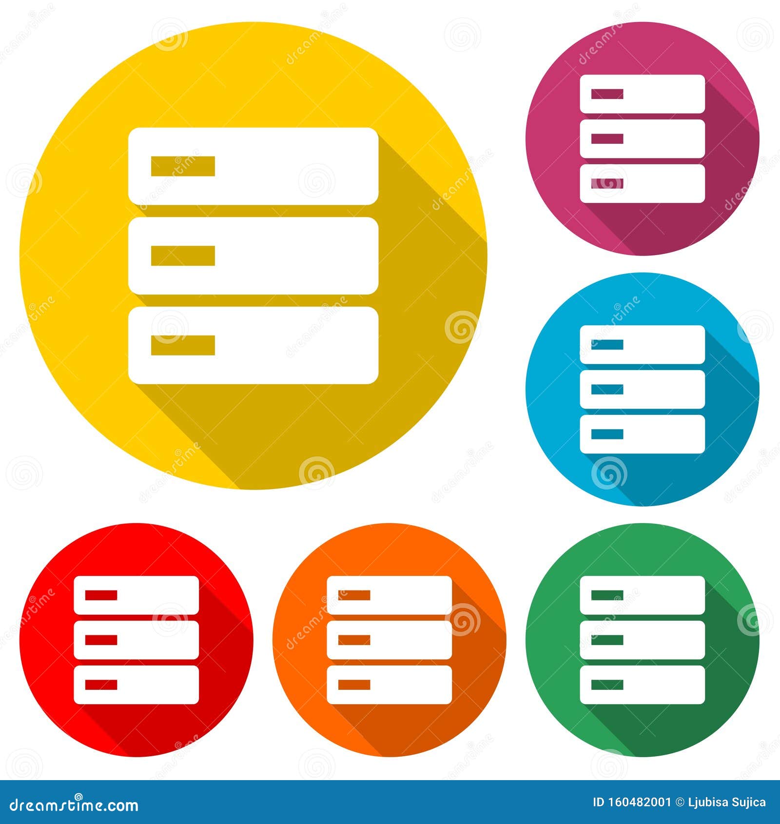 Icona Del Segno Del Database, Icona Del Database Illustrazione ...