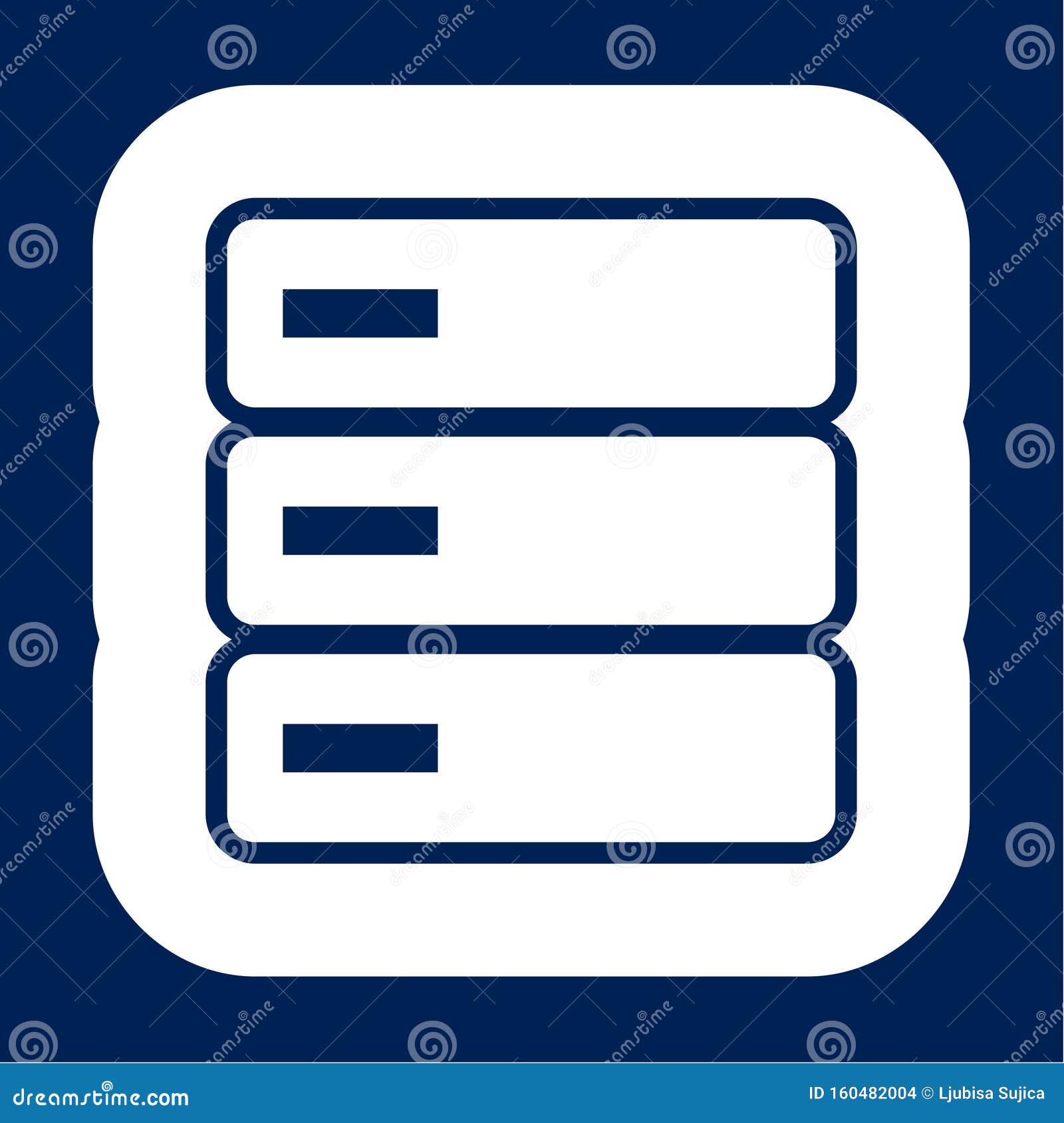 Icona Del Segno Del Database, Icona Del Database Illustrazione ...