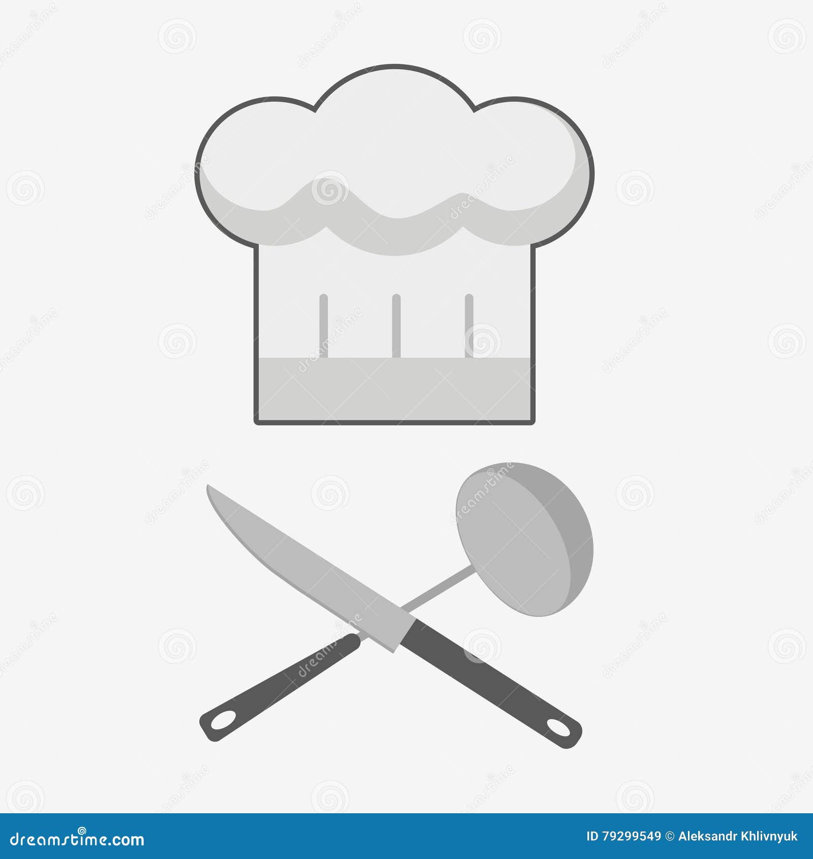 Icona Del Segno Del Cappello Del Cuoco Unico Illustrazione di Stock ...