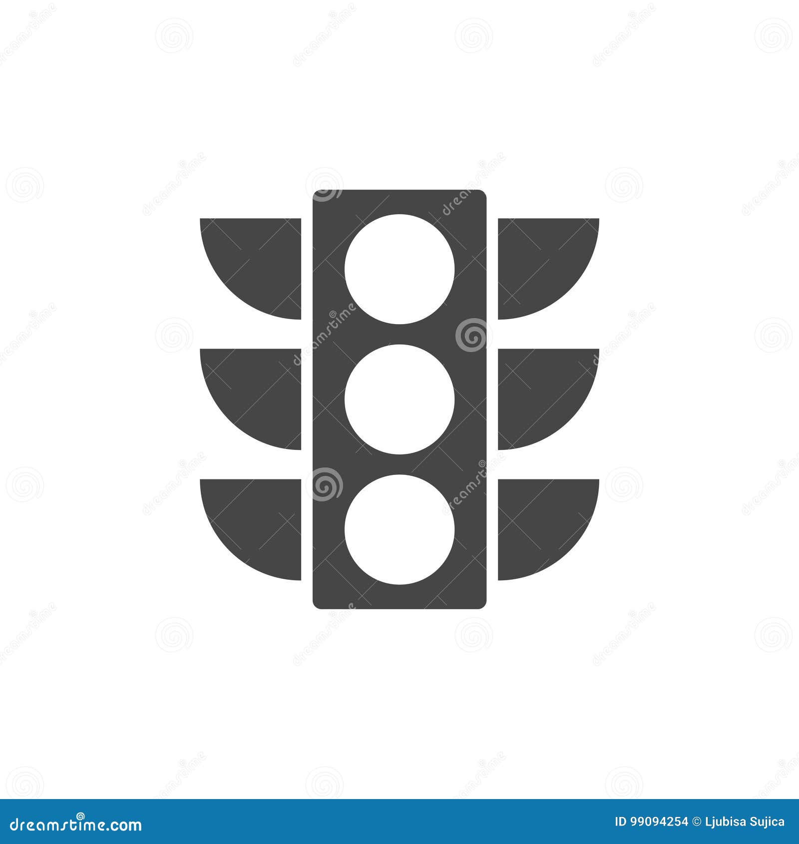 Icona del semaforo illustrazione vettoriale. Illustrazione di immagine ...