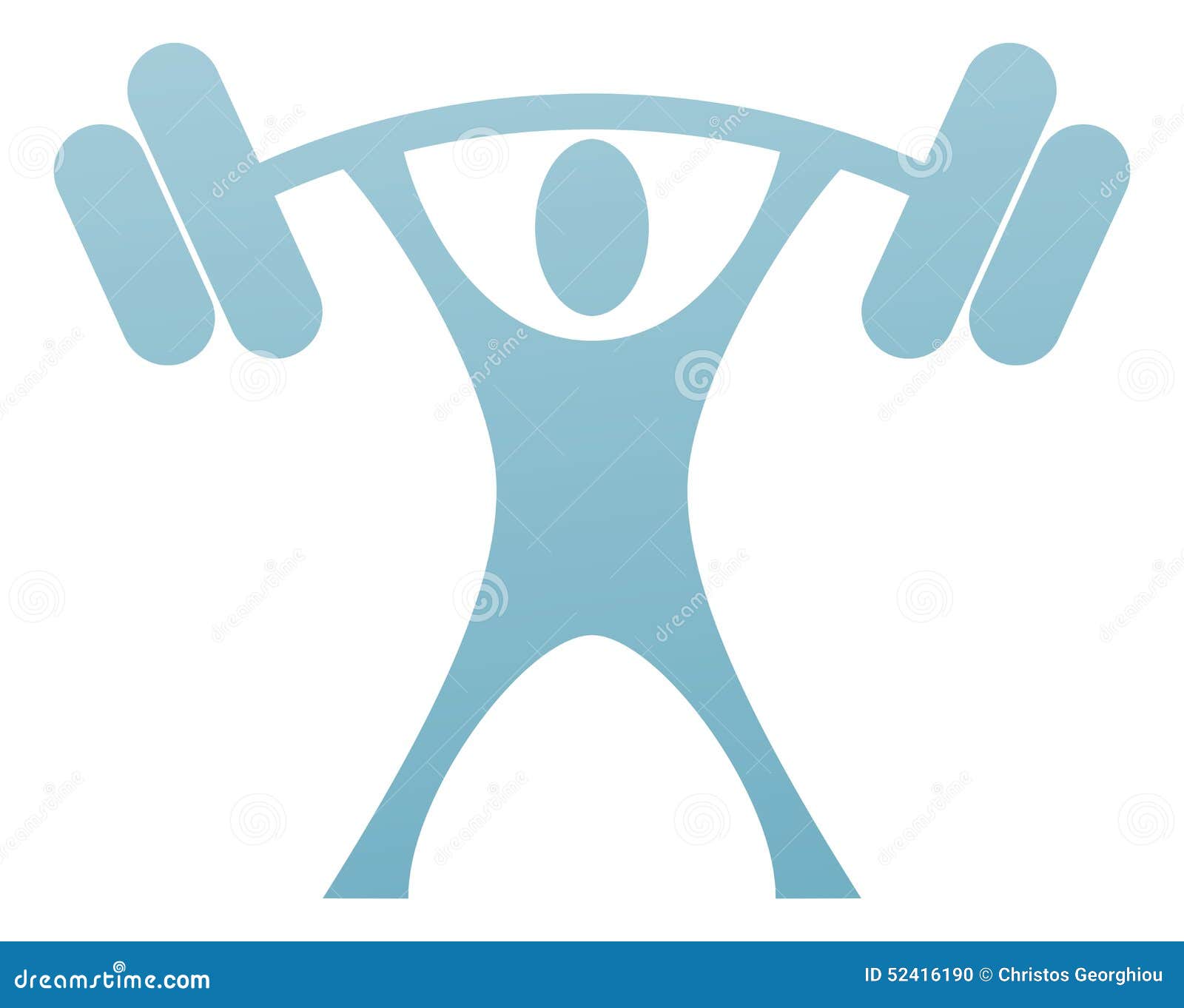 Icona Del Sollevatore Di Pesi Illustrazione Vettoriale - Illustrazione ...