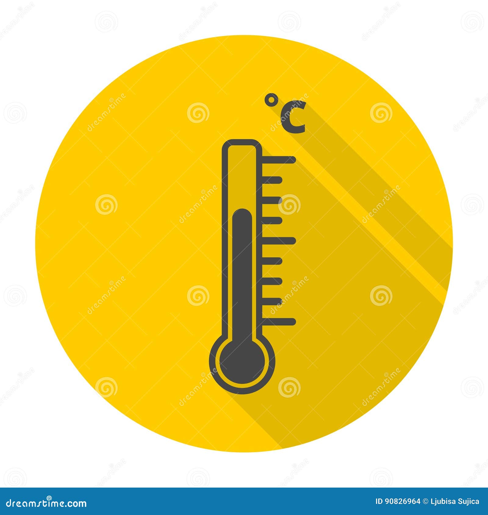 Icona del termometro illustrazione vettoriale. Illustrazione di ...