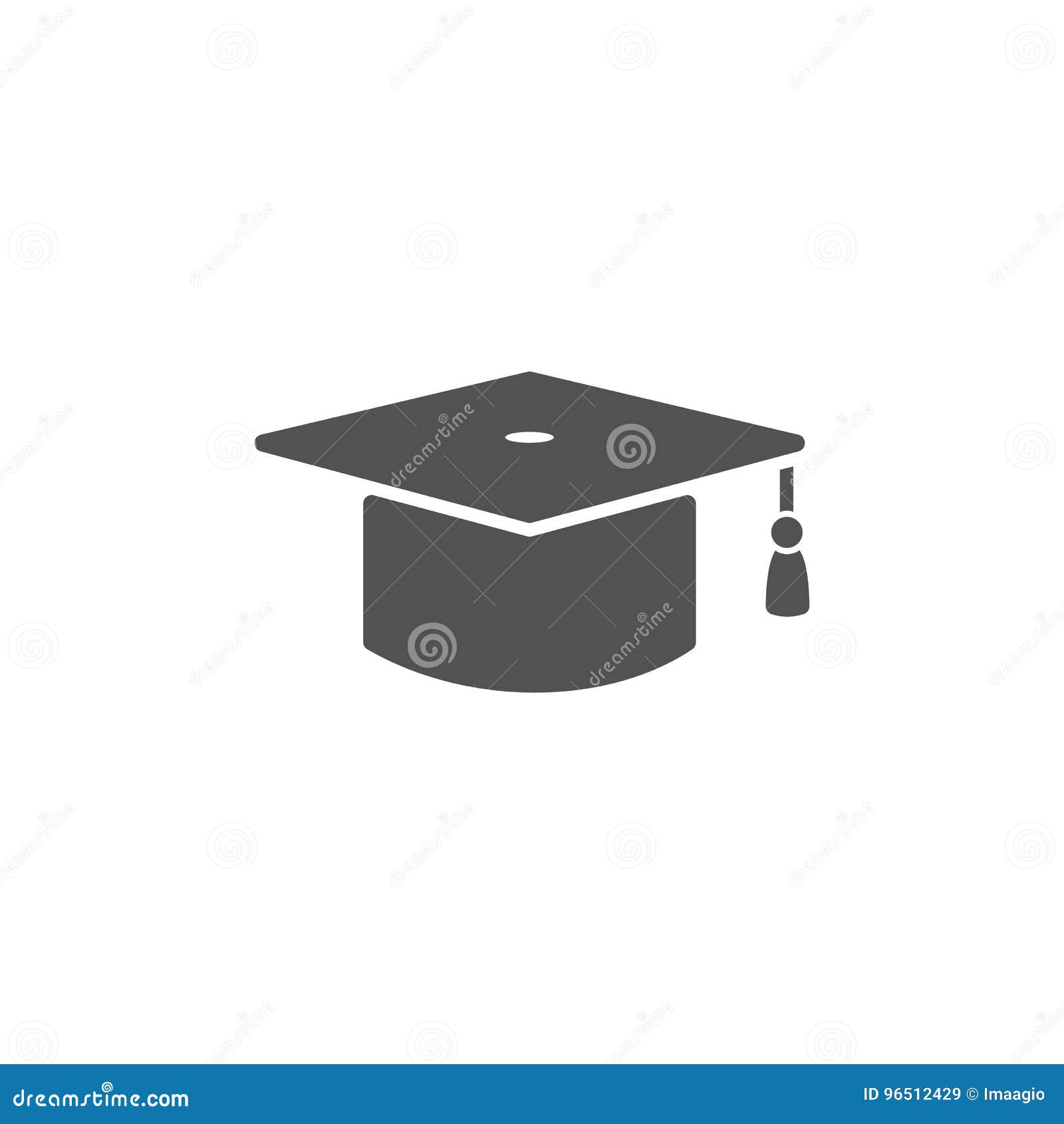 Icona Del Tocco Per Il Laureato Illustrazione Vettoriale ...