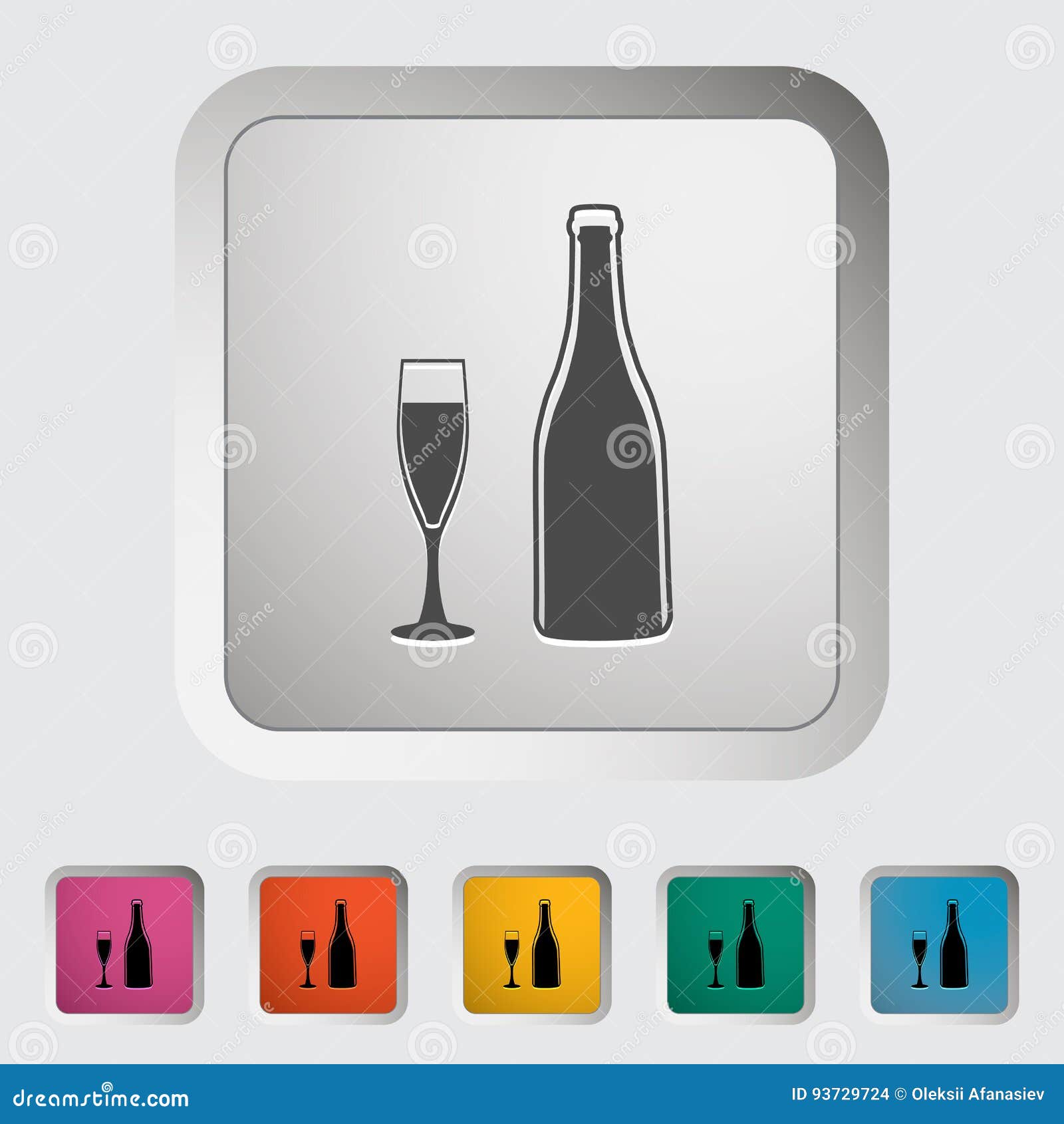 Icona del vino illustrazione vettoriale. Illustrazione di siluetta ...