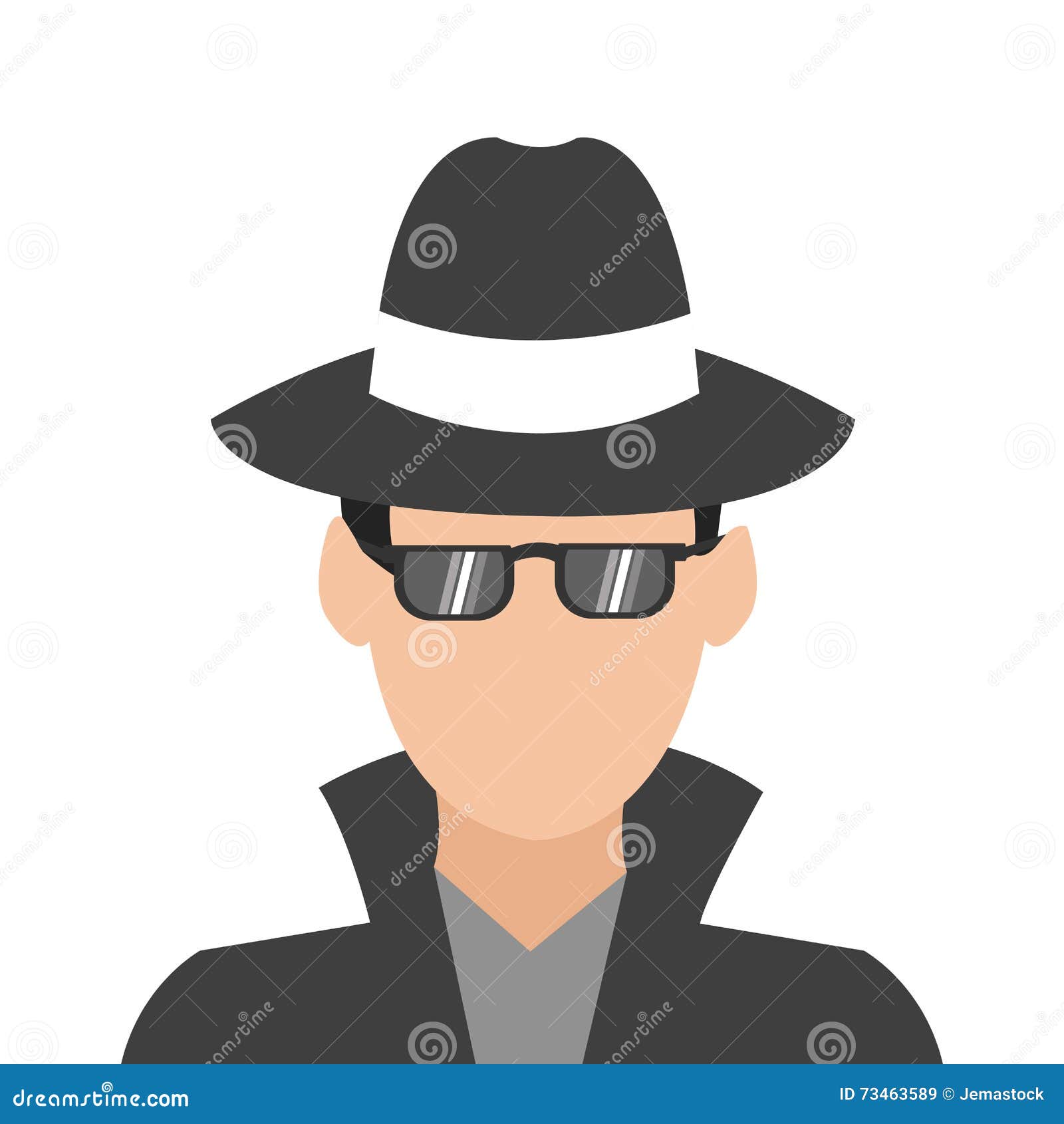 Icona Dell'agente Della Spia Illustrazione di Stock - Illustrazione di ...