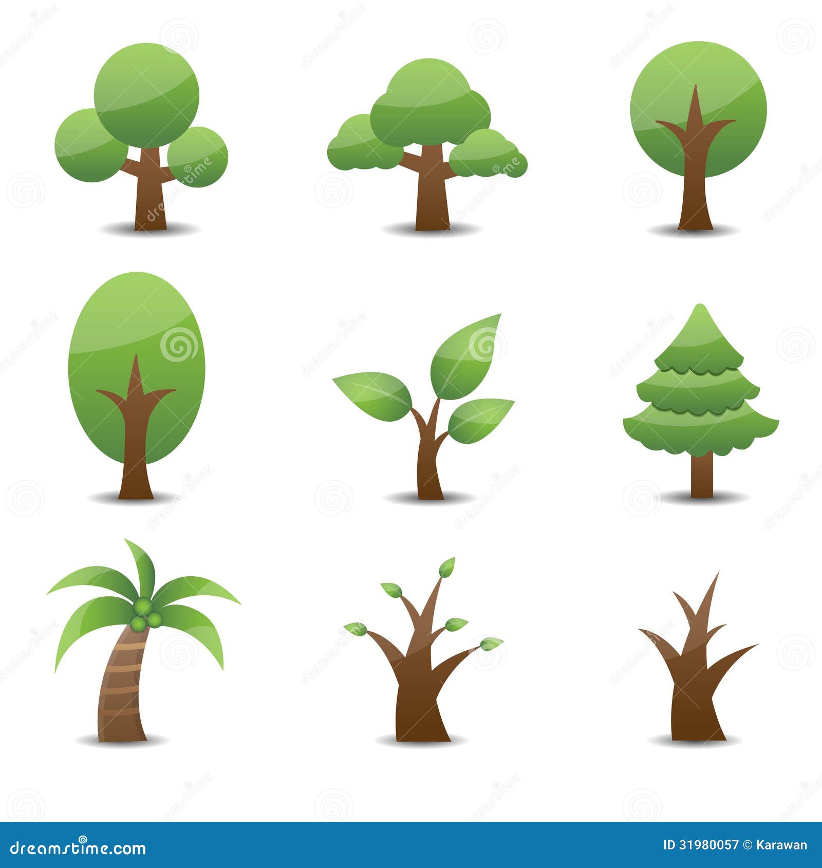 Icona dell'albero illustrazione vettoriale. Illustrazione di immagine ...