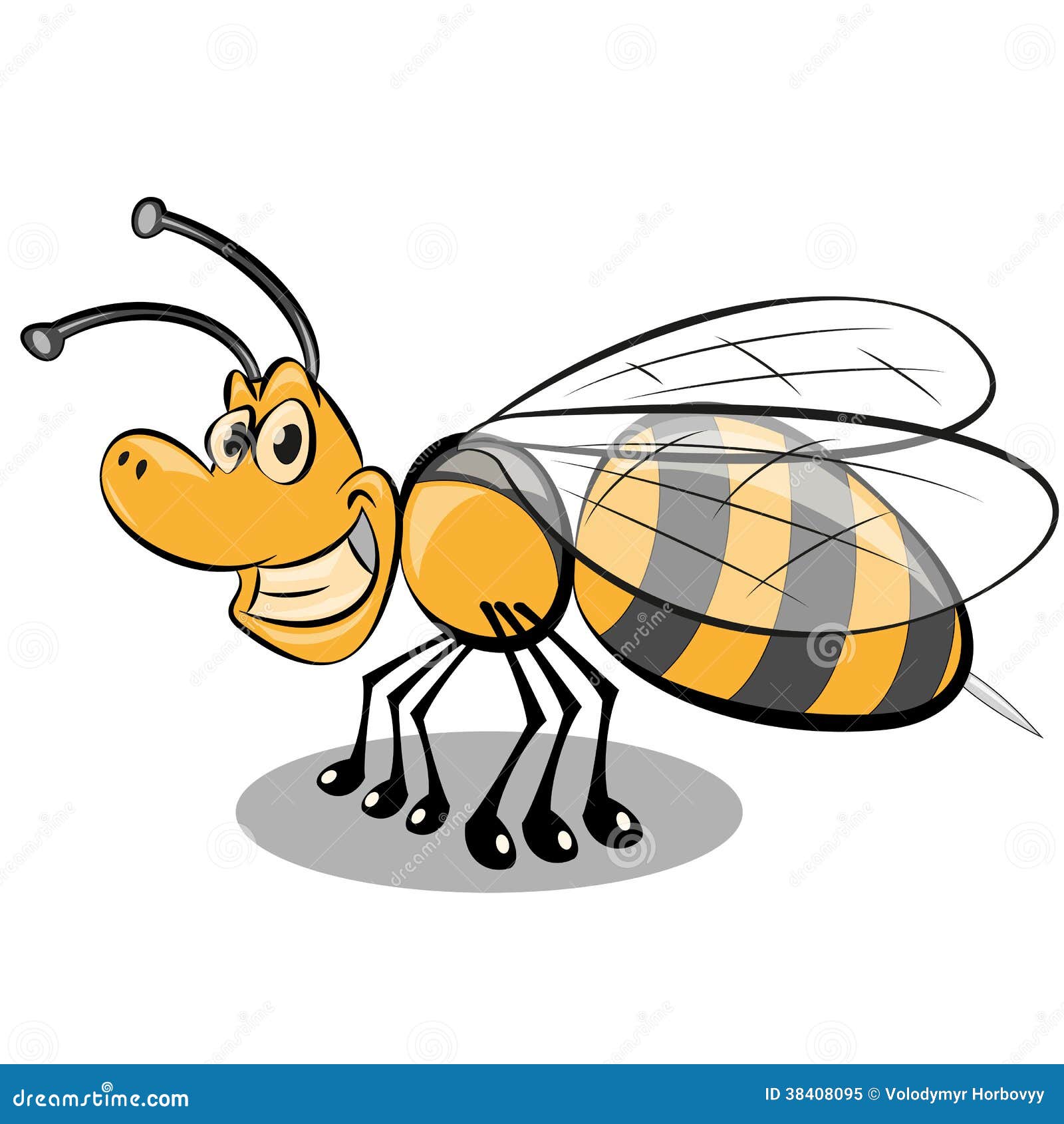 Icona dell'ape illustrazione vettoriale. Illustrazione di addomesticato ...