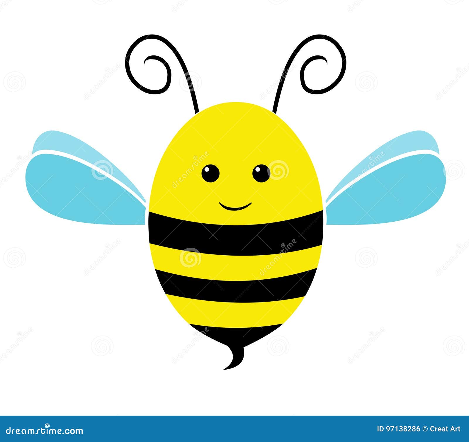 Icona dell'ape illustrazione vettoriale. Illustrazione di miele - 97138286