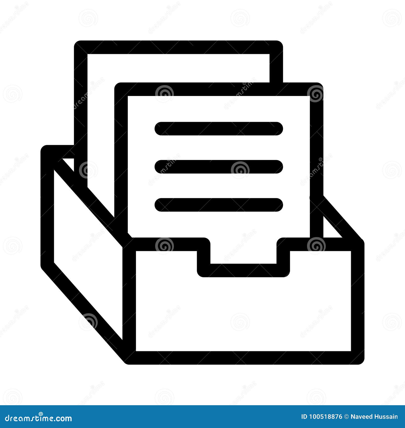 Icona dell'archivio illustrazione di stock. Illustrazione di cartella ...