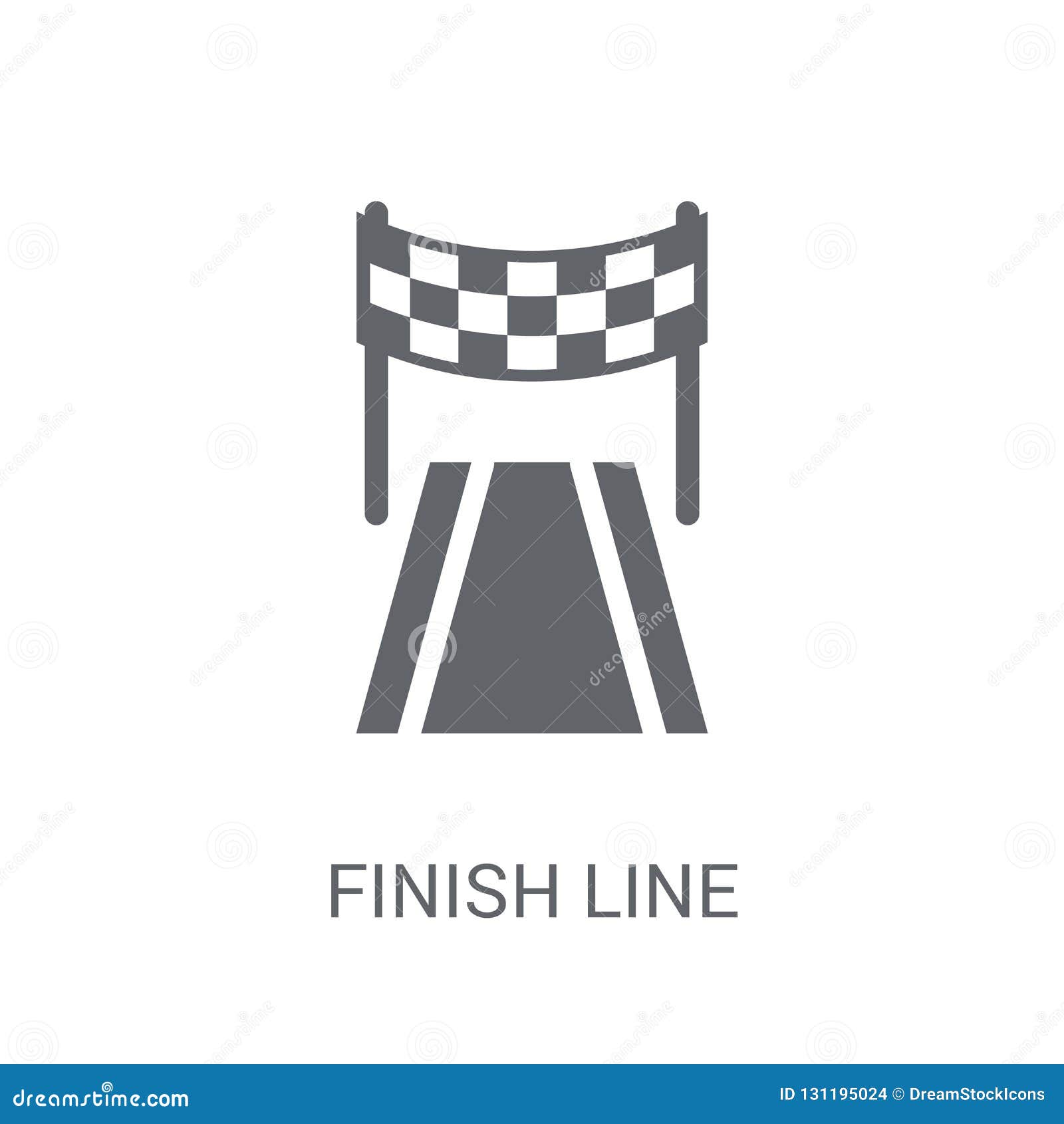 Icona dell'arrivo illustrazione vettoriale. Illustrazione di femmina ...